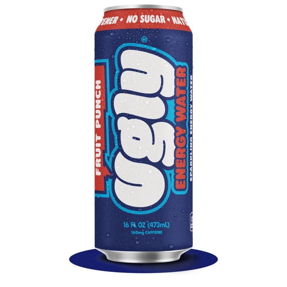 Ugly: Fruit Punch Sparkling Energy Water, 16 Fo - Walmart.com