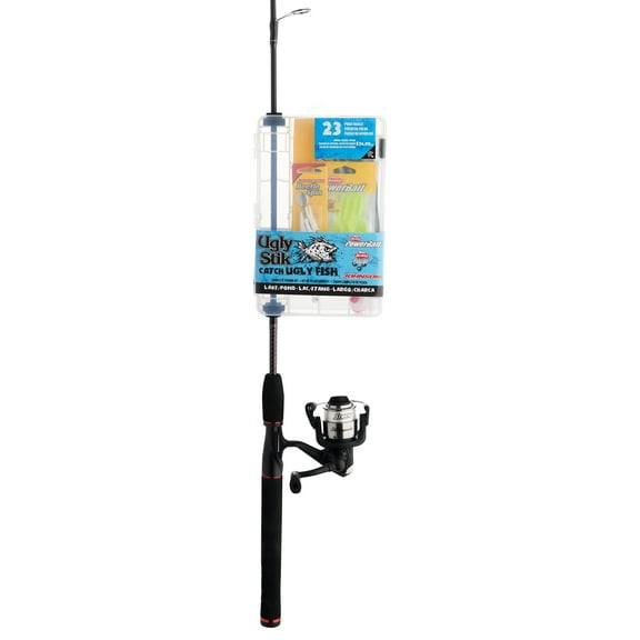 Ugly Stik Dock Runner, Complete Fishing Kit, 2 Rods and Accessories ...