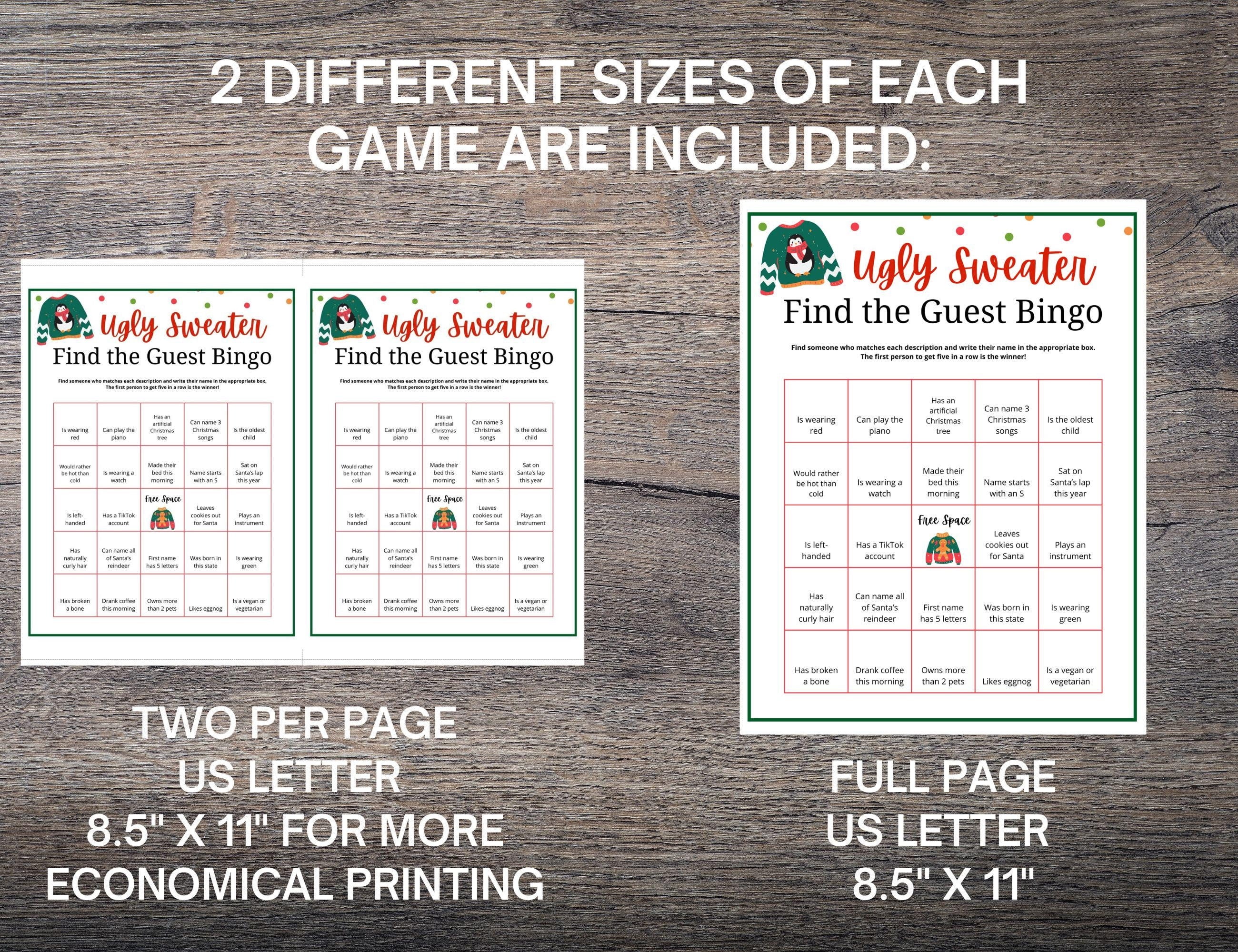 Ugly Sweater Party Games Mega Bundle 50 Festive Holiday Games ...
