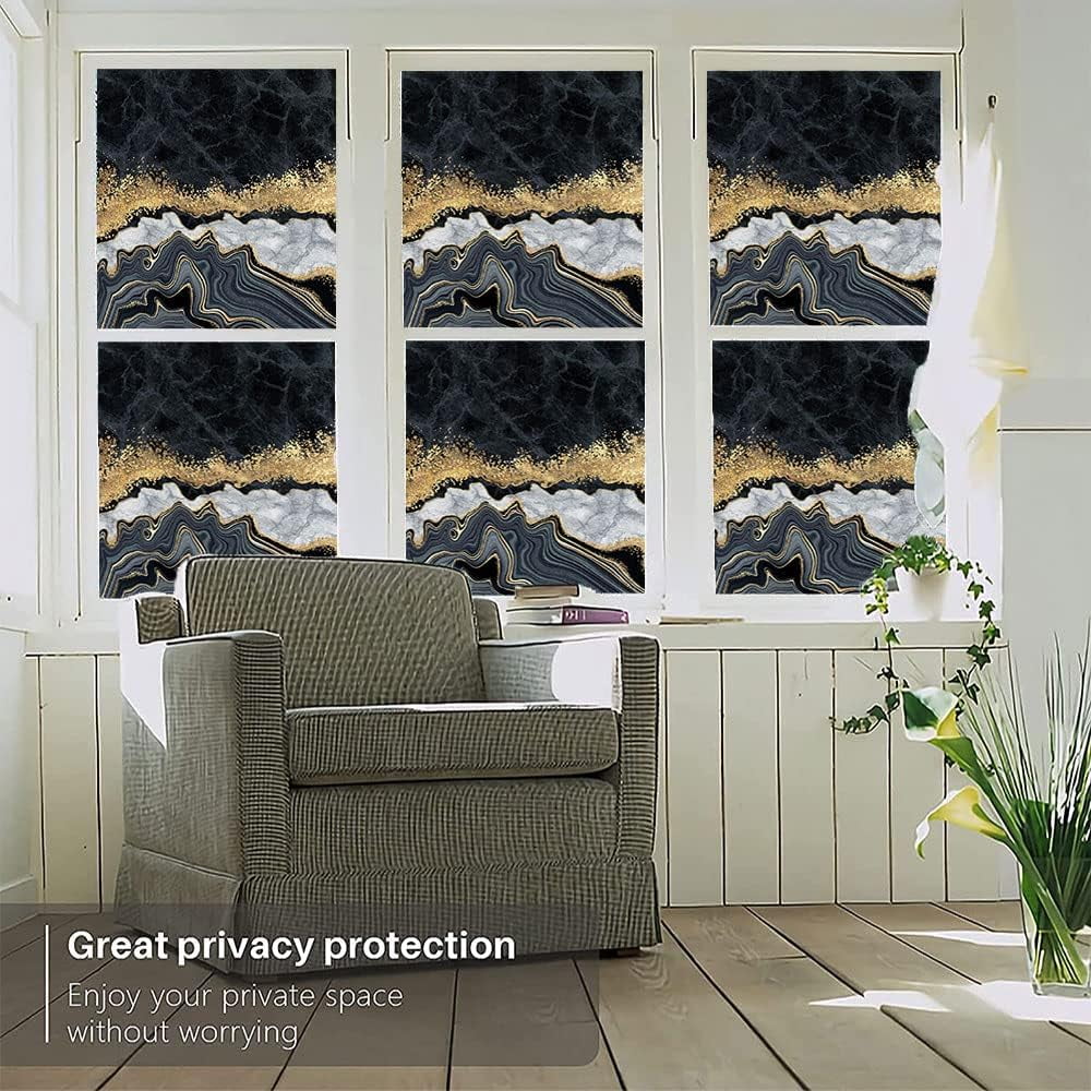 Marble Static Window Film, Abstract Art Painting Marble Texture, Glass ...