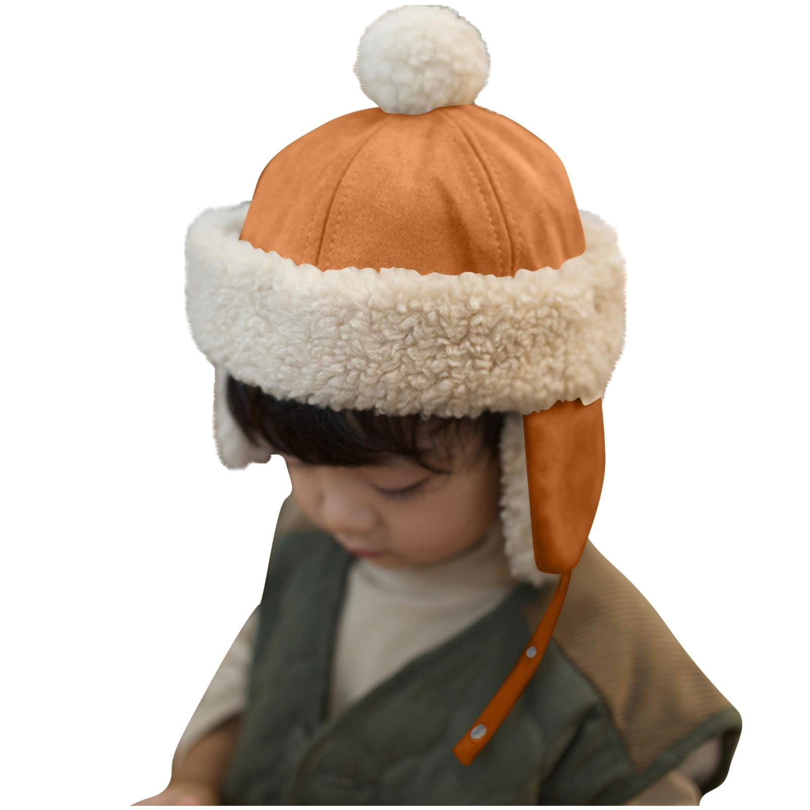 Ugoldhm Kids Winter Trapper Hat - Fleece Lined Ushanka Cap with ...