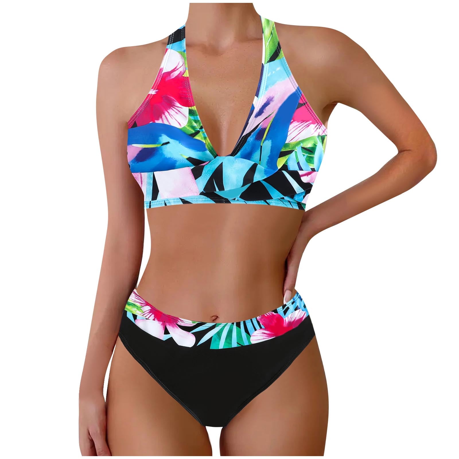 Ugoldhm Swim Suits for Women 2025 Print Plus Size Classy Two-Piece Swimsuit Beach Wear - Walmart.com