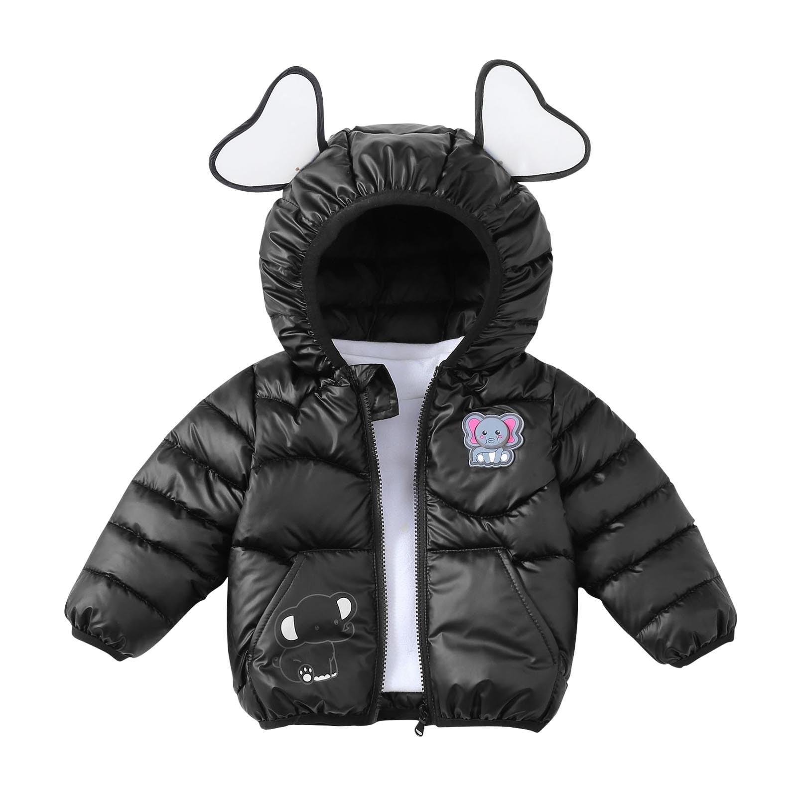 Ugoldhm Toddlers Hooded Coat Puffer Lightweight Thermal Jacket Fall ...