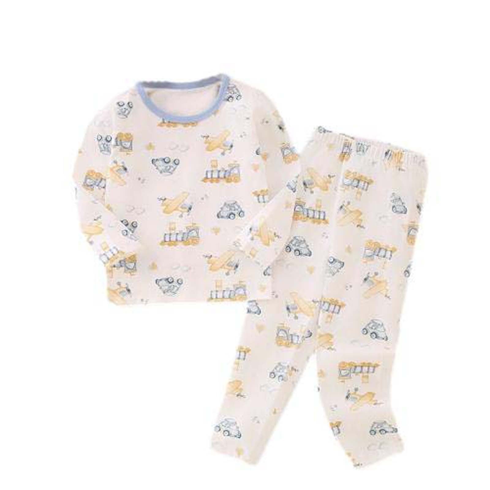 Ugoldhm Toddlers Kids Pajamas Set Cute Printed Long Sleeve Top and Pant ...
