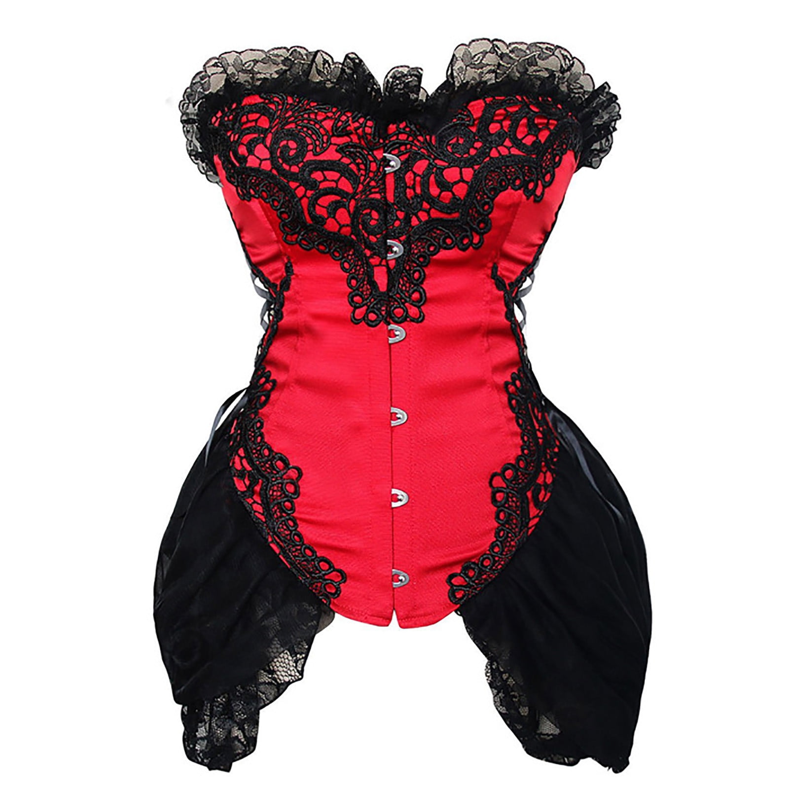 Ugoldhm Women's West Elegant Gothic Corset Dress - Sexy Layering ...