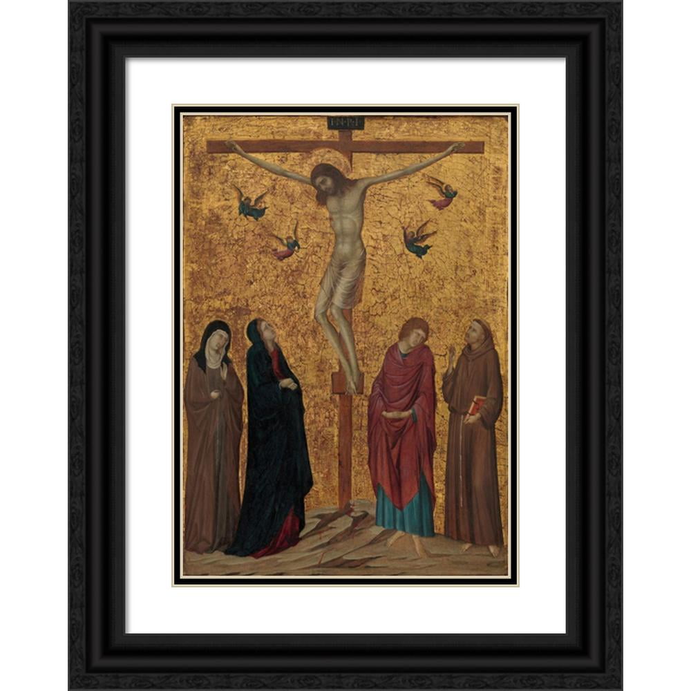 Ugolino da Siena 14x18 Black Ornate Wood Framed Double Matted Museum Art Print Titled - The ...