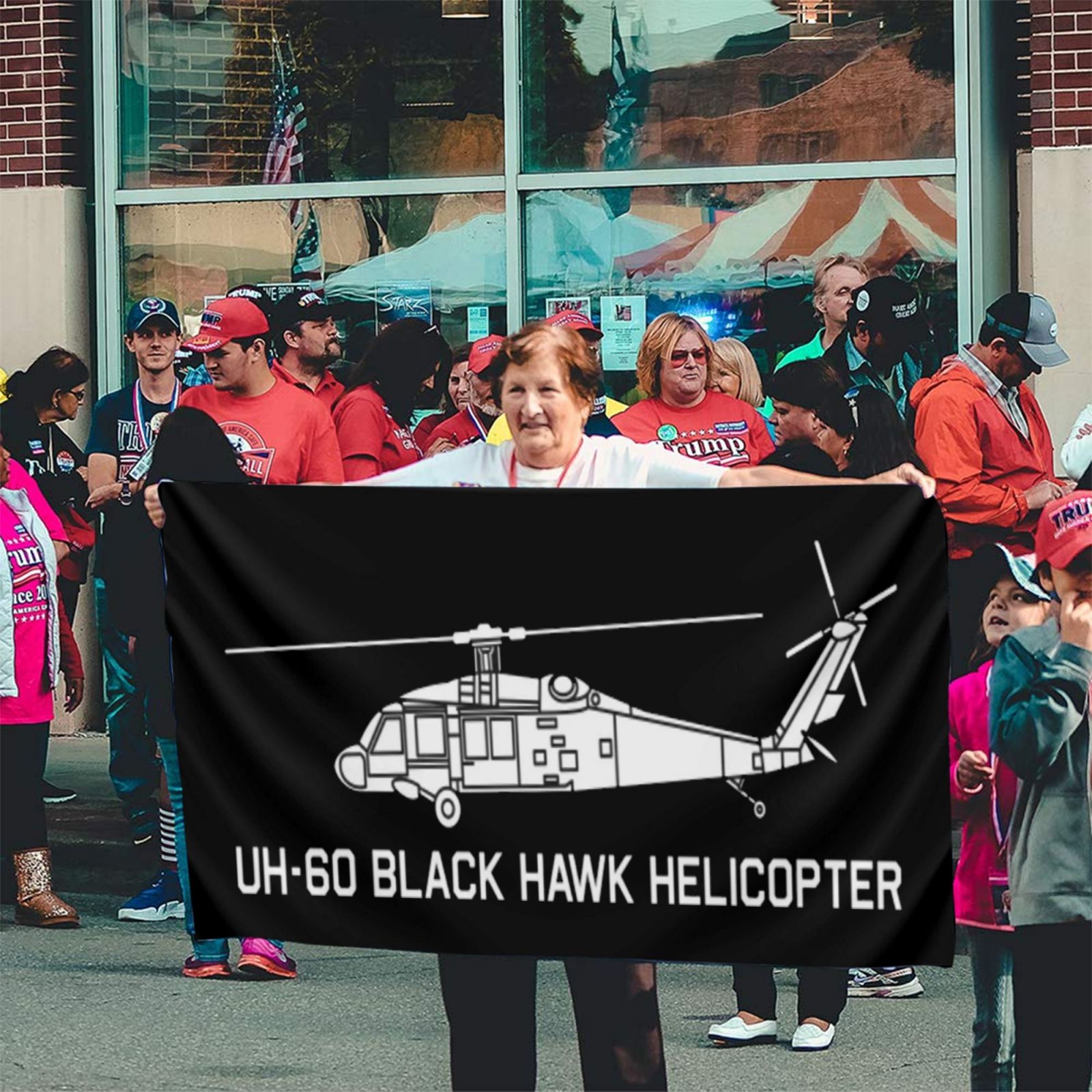 Uh-60 Black Hawk Us Army Military Helicopter Banner Breeze Flag Outdoor ...