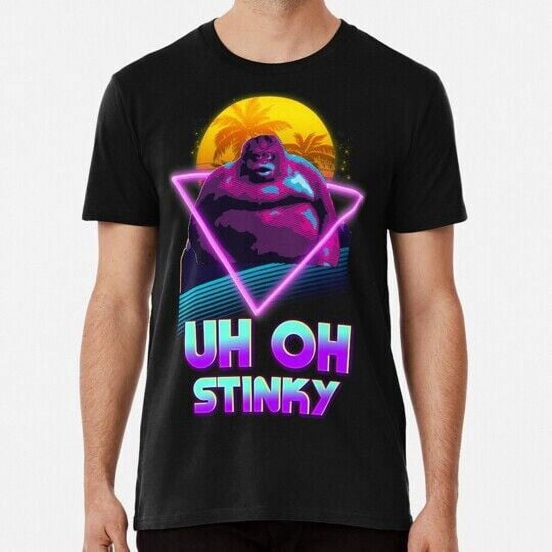 Uh Oh Stinky Poop Le Monke 80s Vaporwave Outrun Style S-5XL Made in USA ...