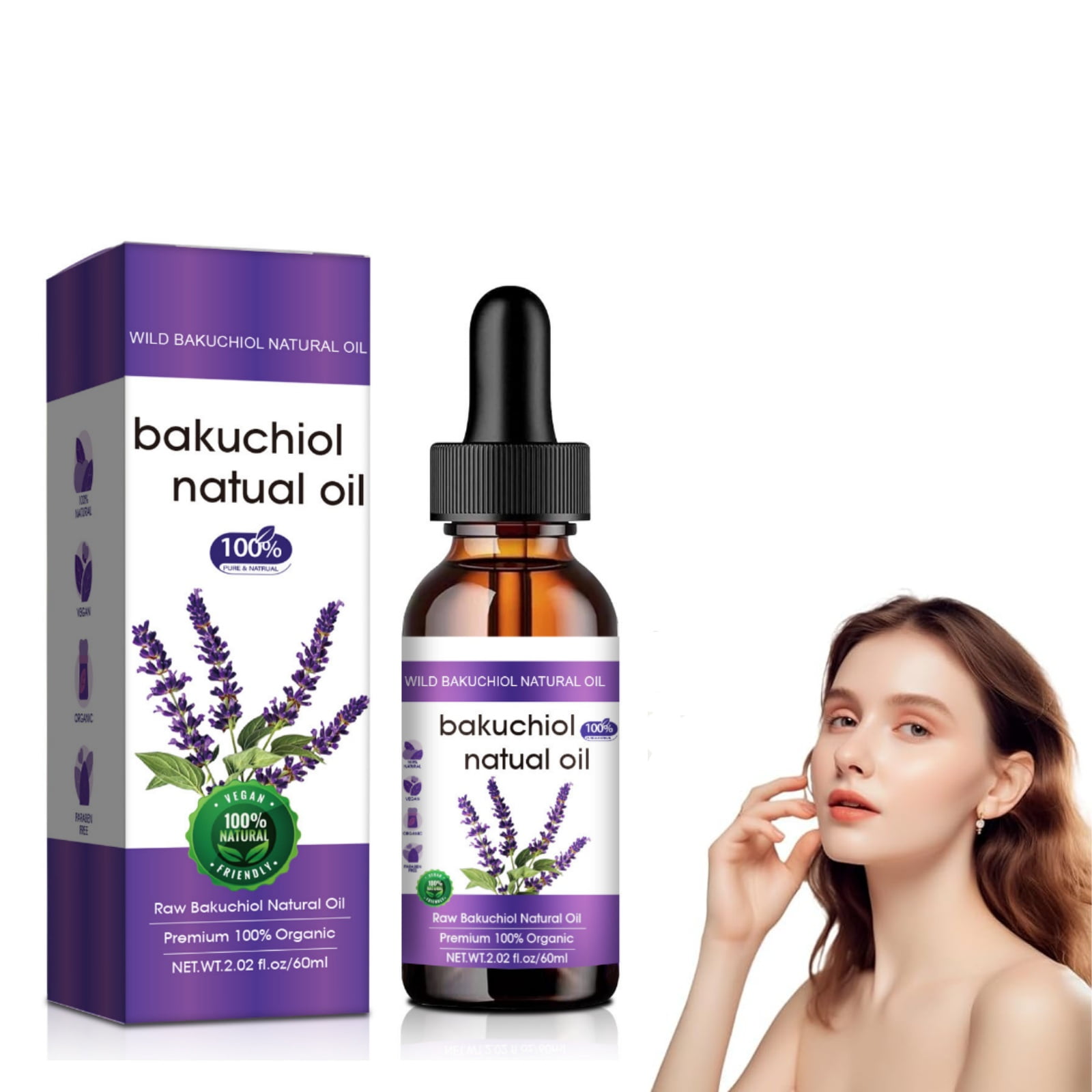 Uherty Bakuchiol Oil Organic - 2.02 fl.oz-Natural Bakuchiol Serum for ...