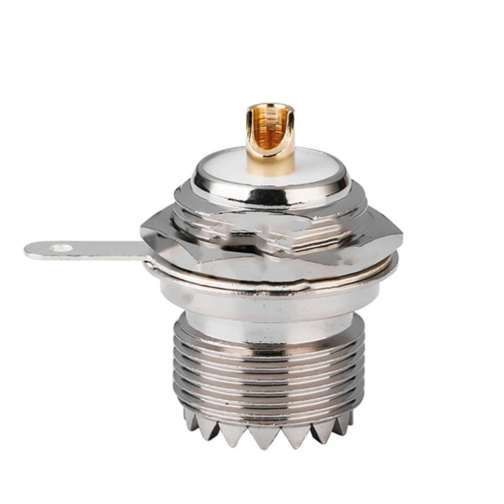 UHF-KY SL16 UHF Female Nut Bulkhead Socket Connector UHF Female Mount RF Adapter - Walmart.com