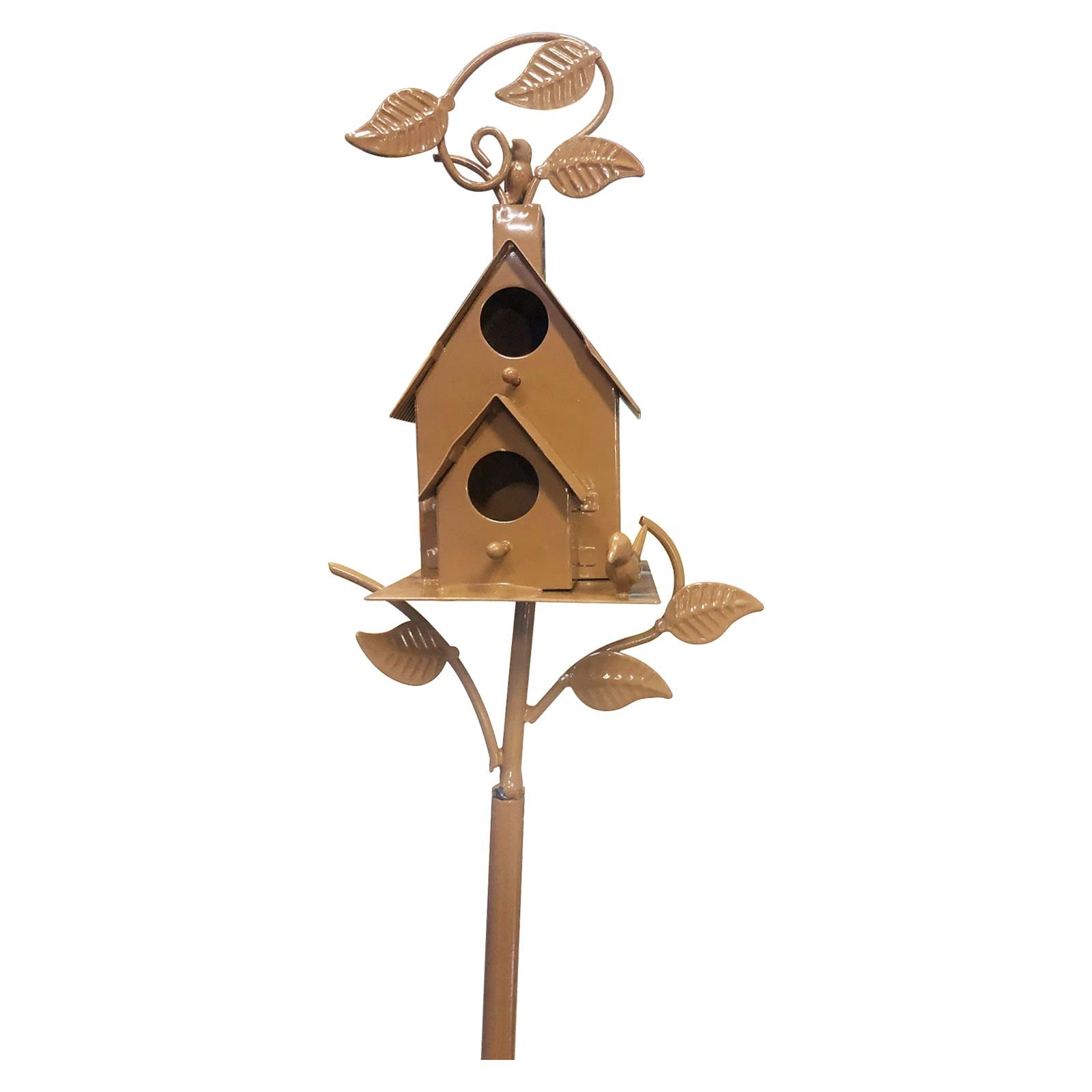 Uhnauch Bird House Stakes For Outside With Pole, Distressed Metal ...