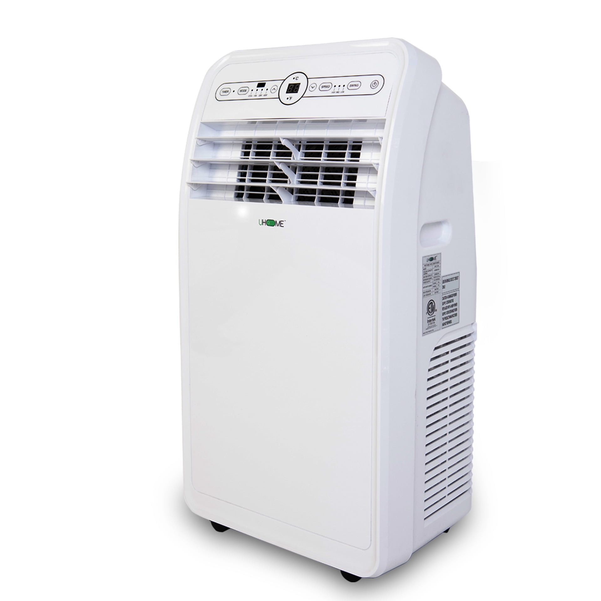 Uhome 12,000 BTU 4-in-1 Portable Air Conditioner & Heater, Cools & Heats Up to 400 Sq.ft ...