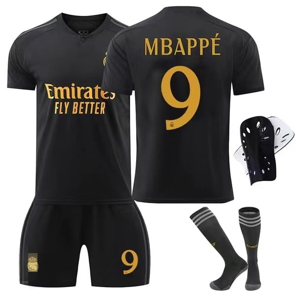 【Uhome】23-24 Seazon RMA Children & Adult Soccer Jersey Kids 9# Mbappé ...