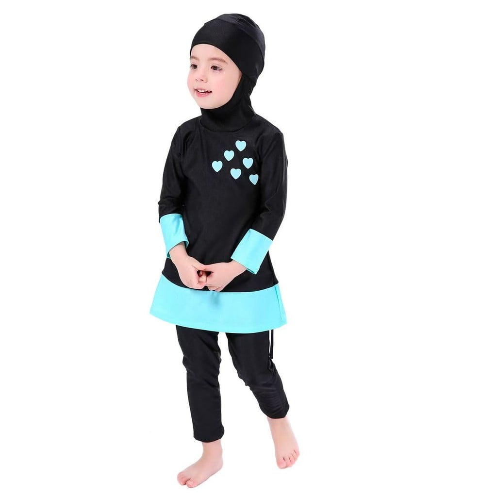 【Uhome】Muslimah Swimsuits for Girls Kids, Full cover Hood Design ...