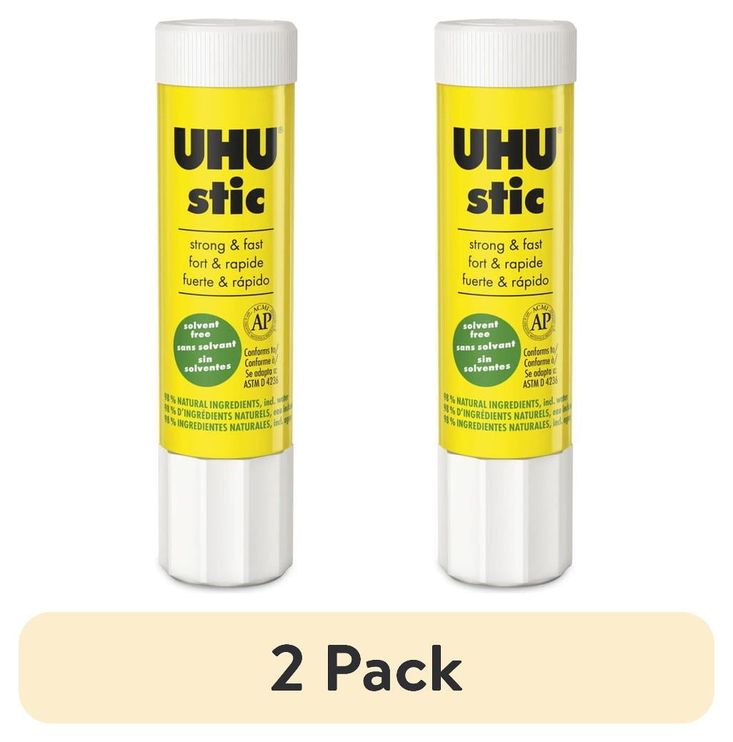 (2 pack) Uhu Stic Glue Stick, Clear, .74 oz. - Walmart.com