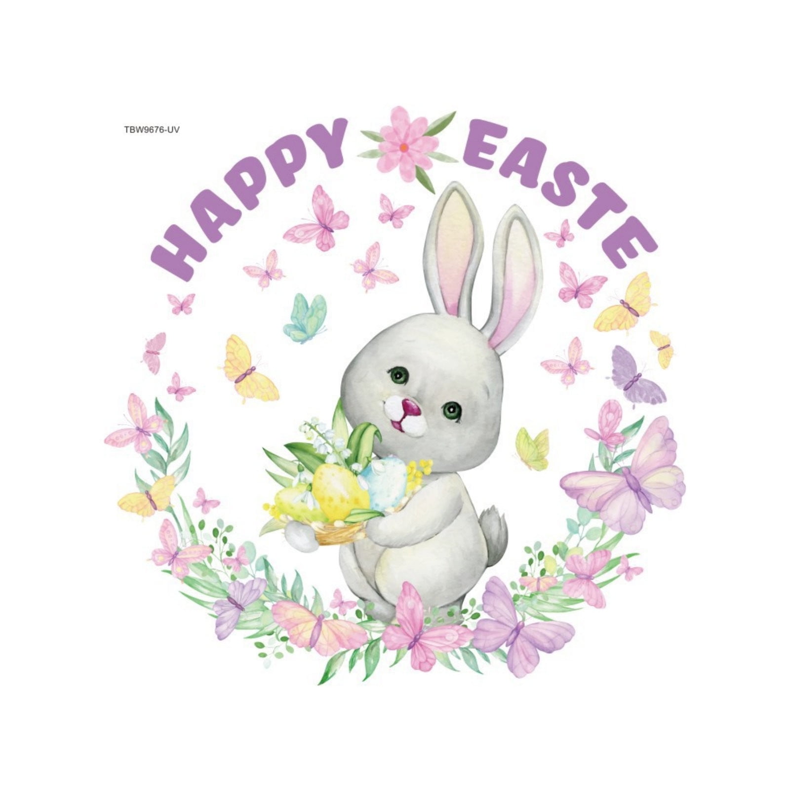 Uhuya Easter Stickers Easter Window Sticker Party Background Decoration ...