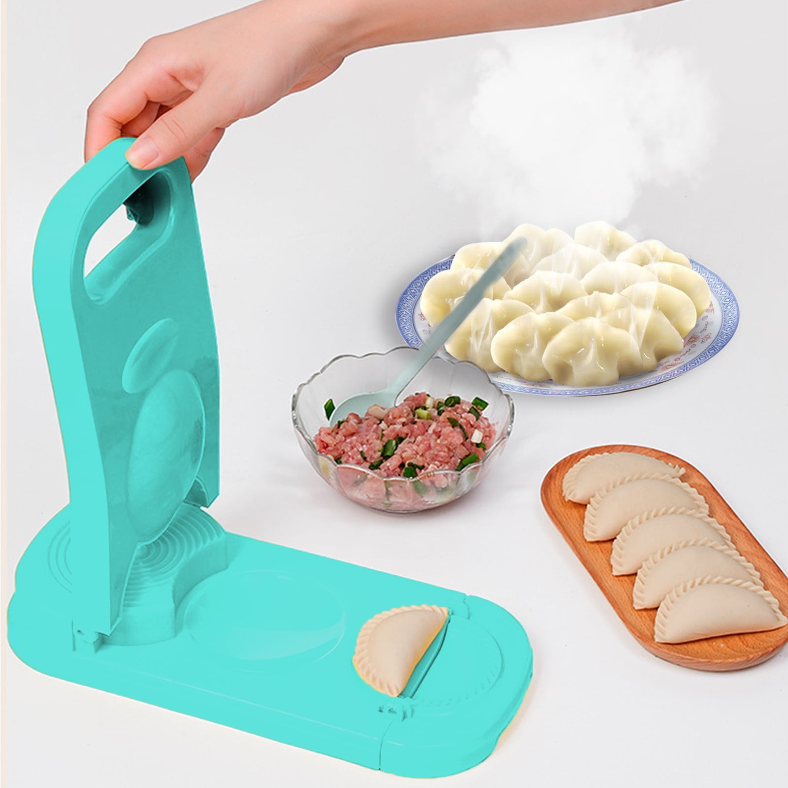 Uhuya Multi Functional Gyoza Maker - Gyoza and Twisted Press Mat Set ...