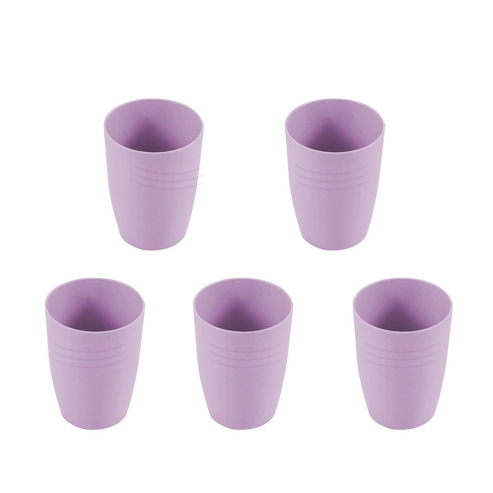 Uhuya Plastic Cups Reusable, Cup Set of 5 Multicolor Straw Cups for ...