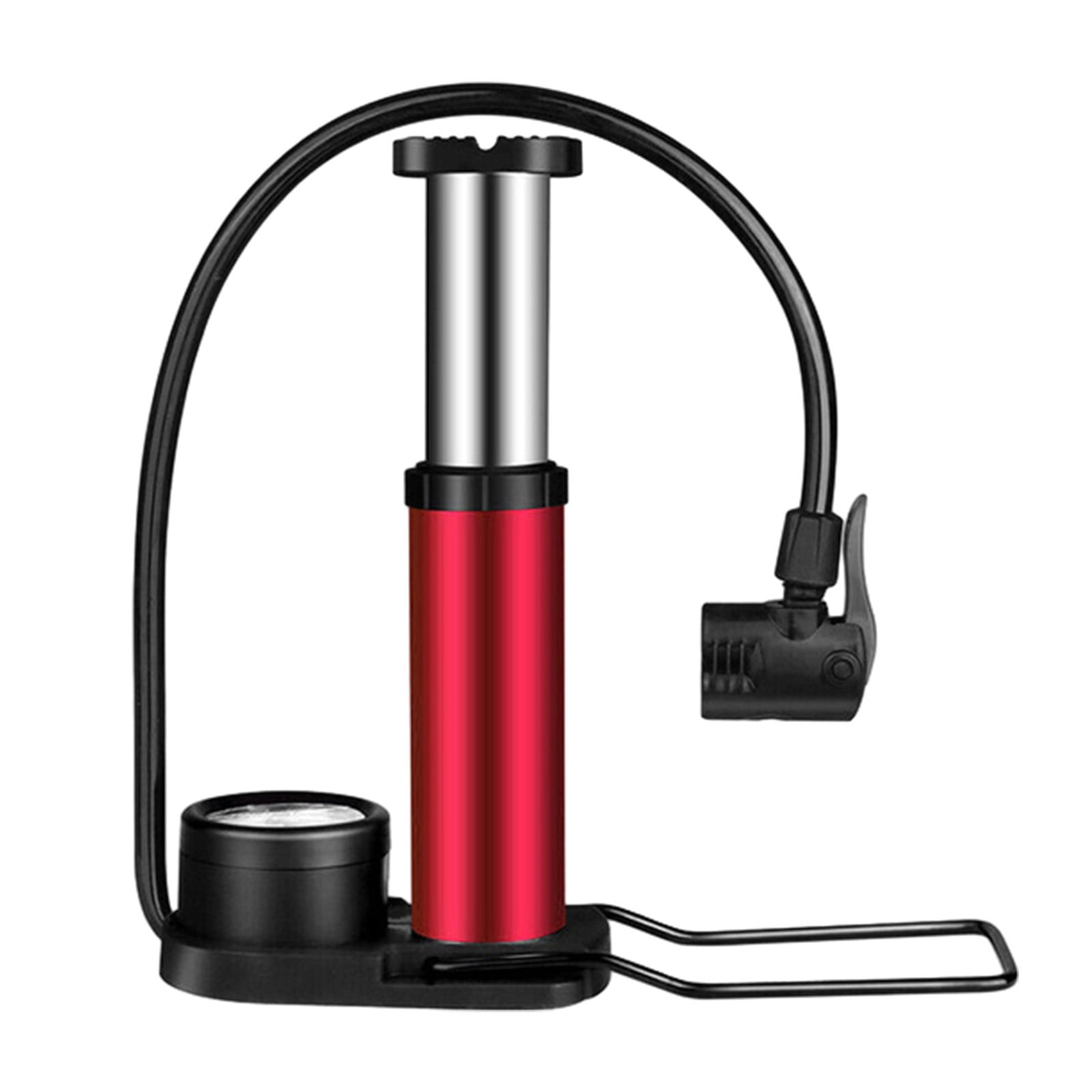Uhuya Portable Bicycle Pump with Pressure Gauge Mini Bike Inflator Tire ...