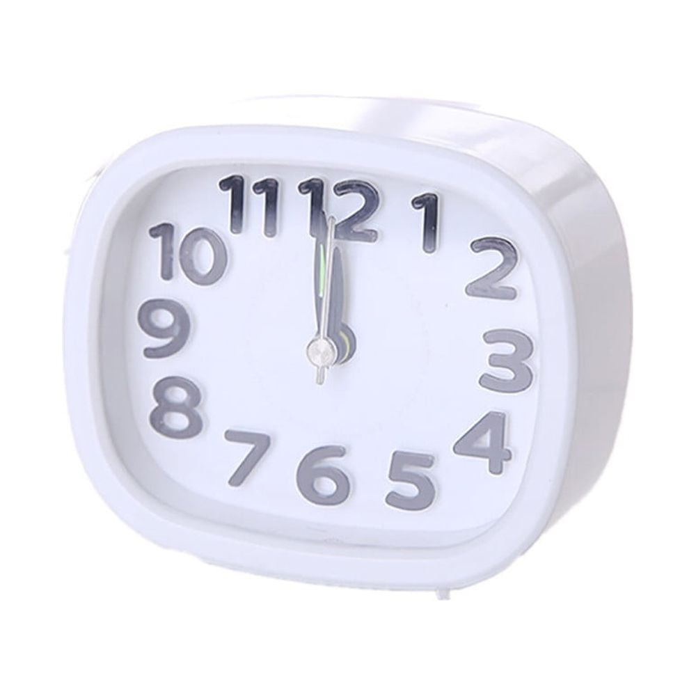 Uhuya Silent Analog Alarm Clock Non Ticking, Gentle Wake, Beep Sounds ...