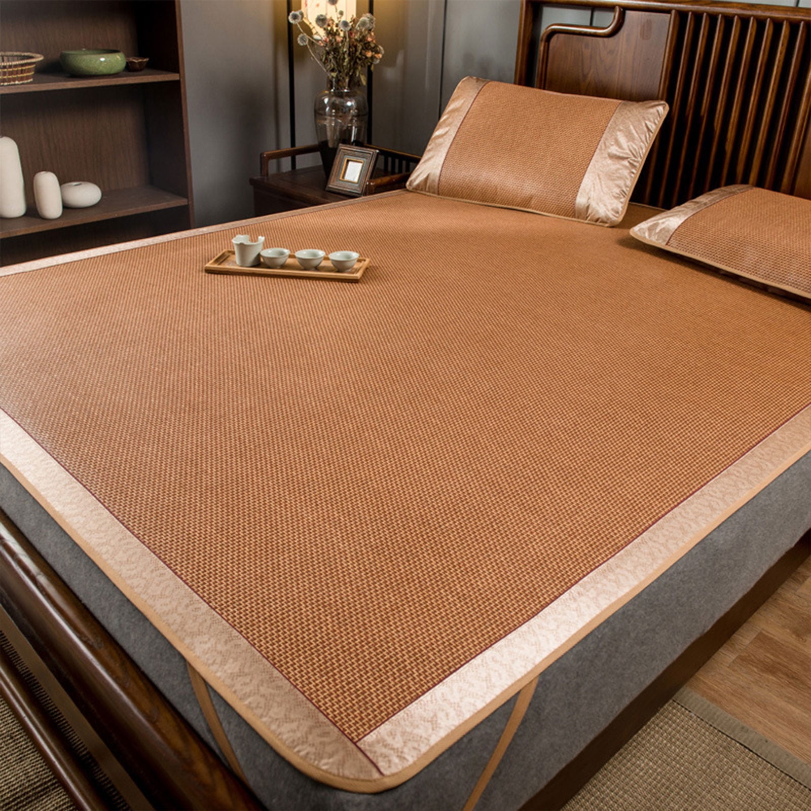 Uhuya Summer Sleeping Mat, Foldable Rattan Summer Sleeping Mat, Cool ...