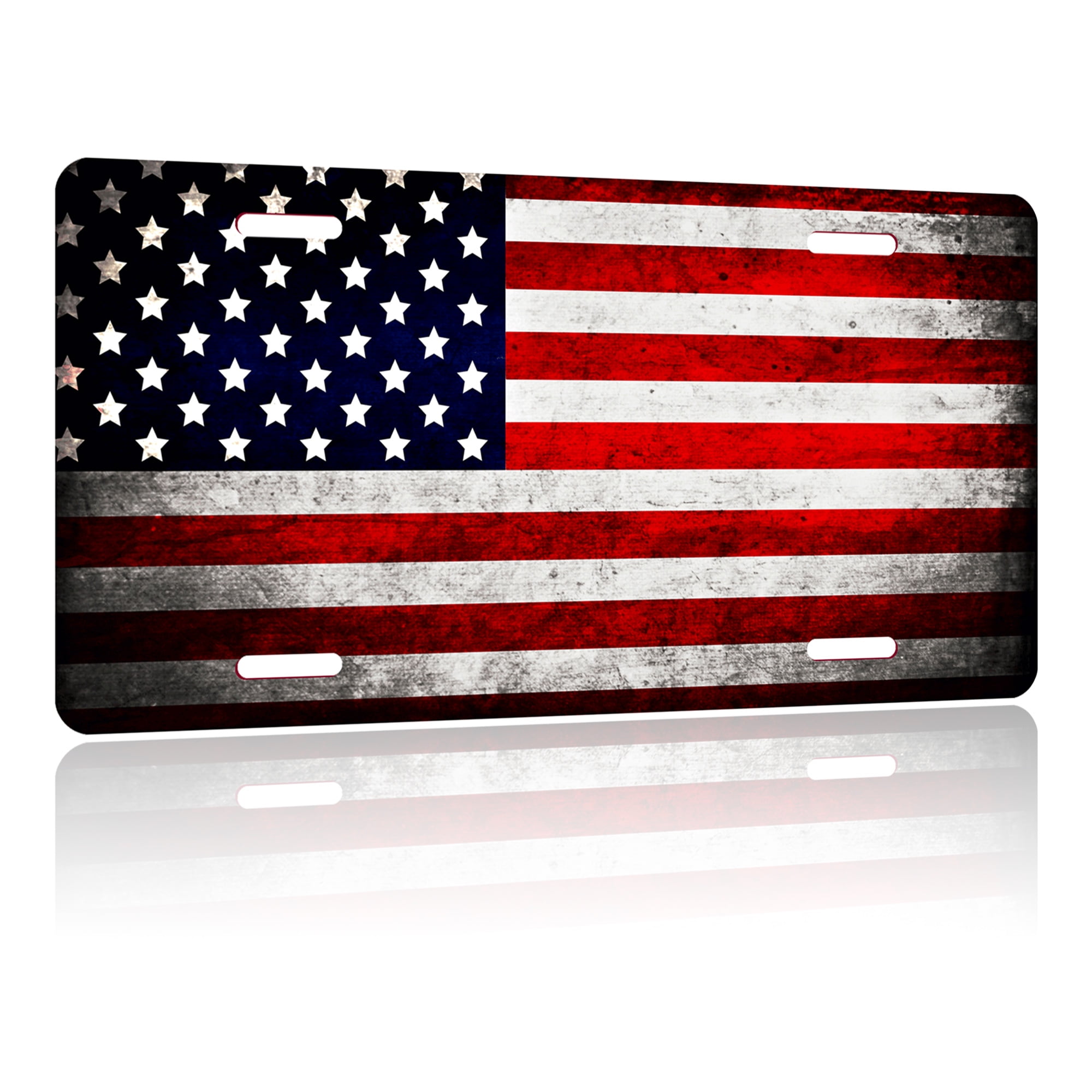 Uiaoiais License Plates Flag United States of America License Plates ...