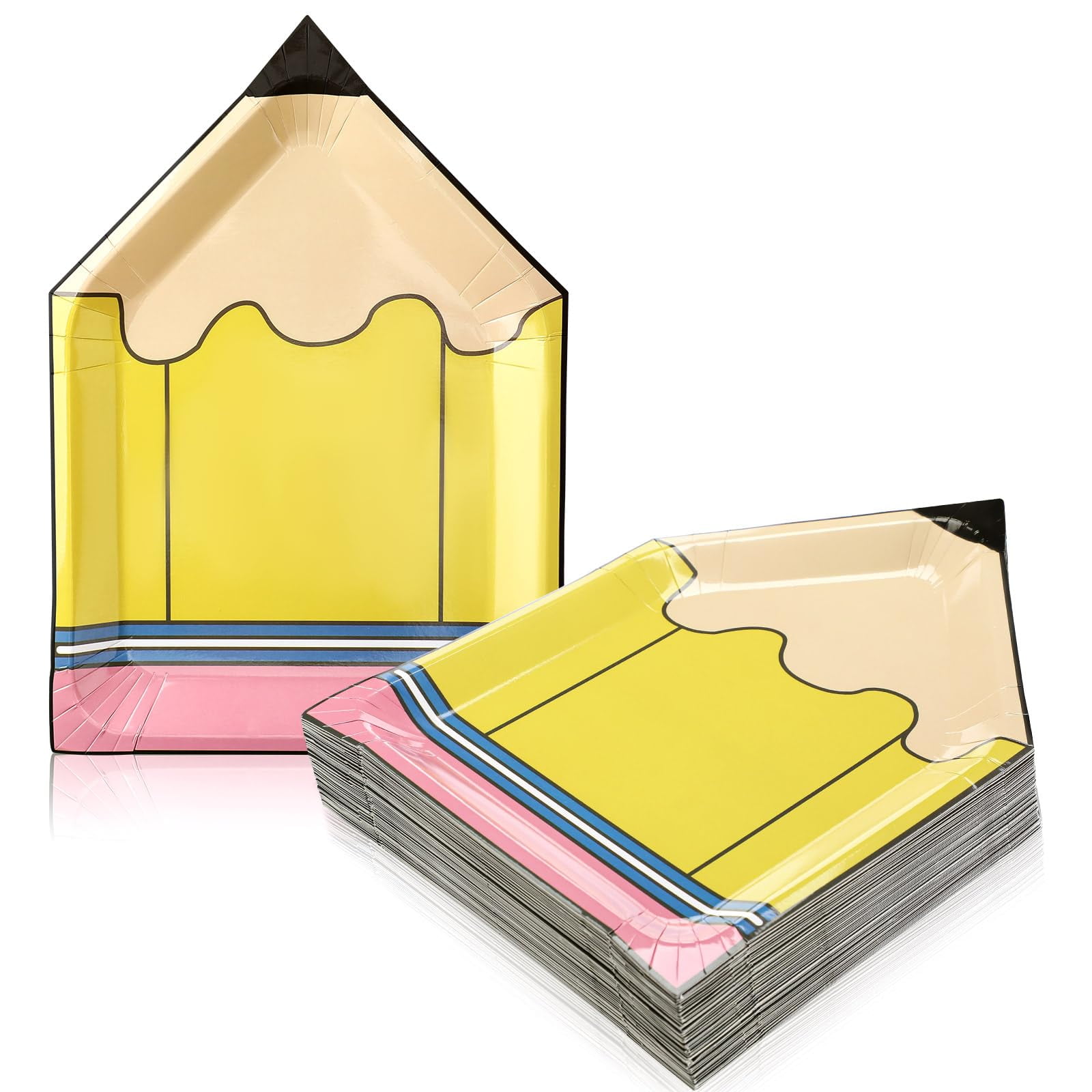 Uiifan 60 Pcs 9'' 2025 Teacher AFN1Appreciation Plates School Theme ...