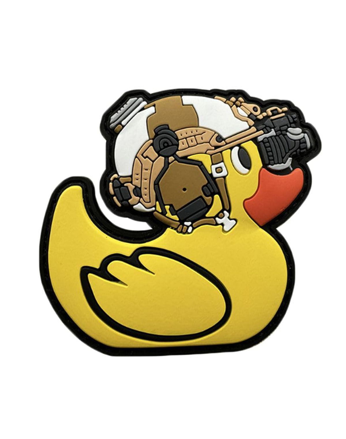 Uijokdef 1 PCS Interesting Duck 3D Military Tactical PVC Patch- Morale ...