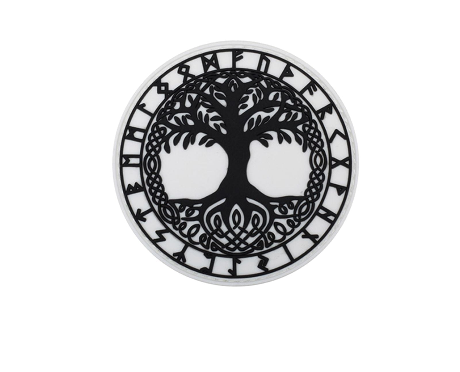 Uijokdef 1 PCS PVC Tree of Life Luminous Patch Black and White Tree of ...