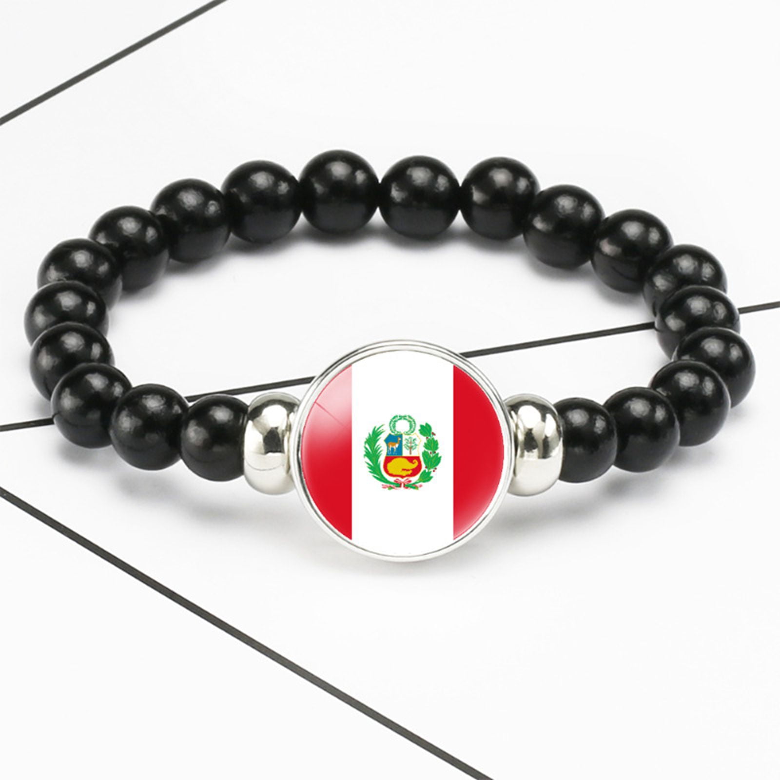 Uijokdef Acrecean Beaded Bracelet, Acrylic, South America Countries ...