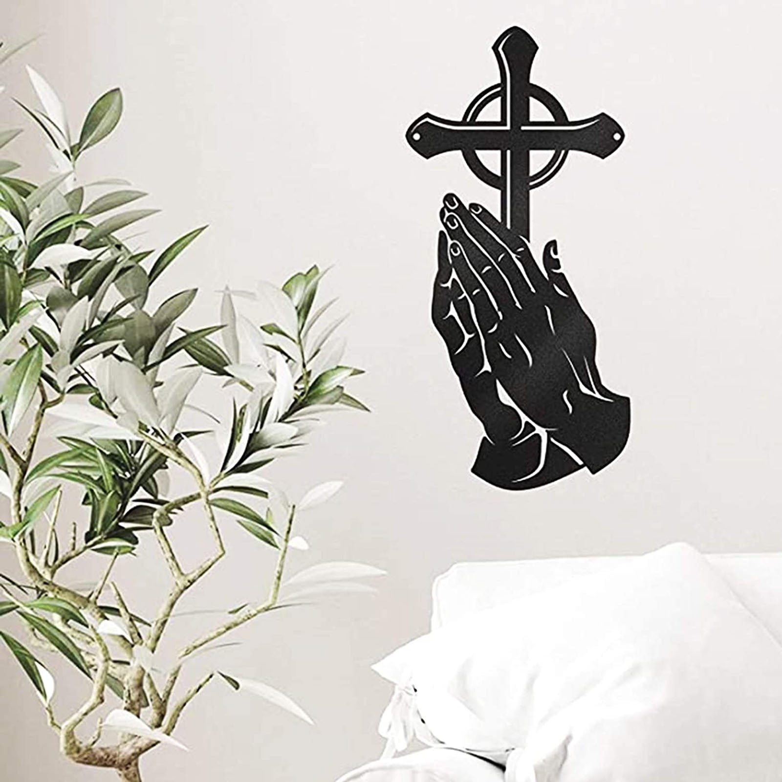 Uikceten Peace Prayer Hand Wall Decor Living Room Bedroom Sticker Decal ...