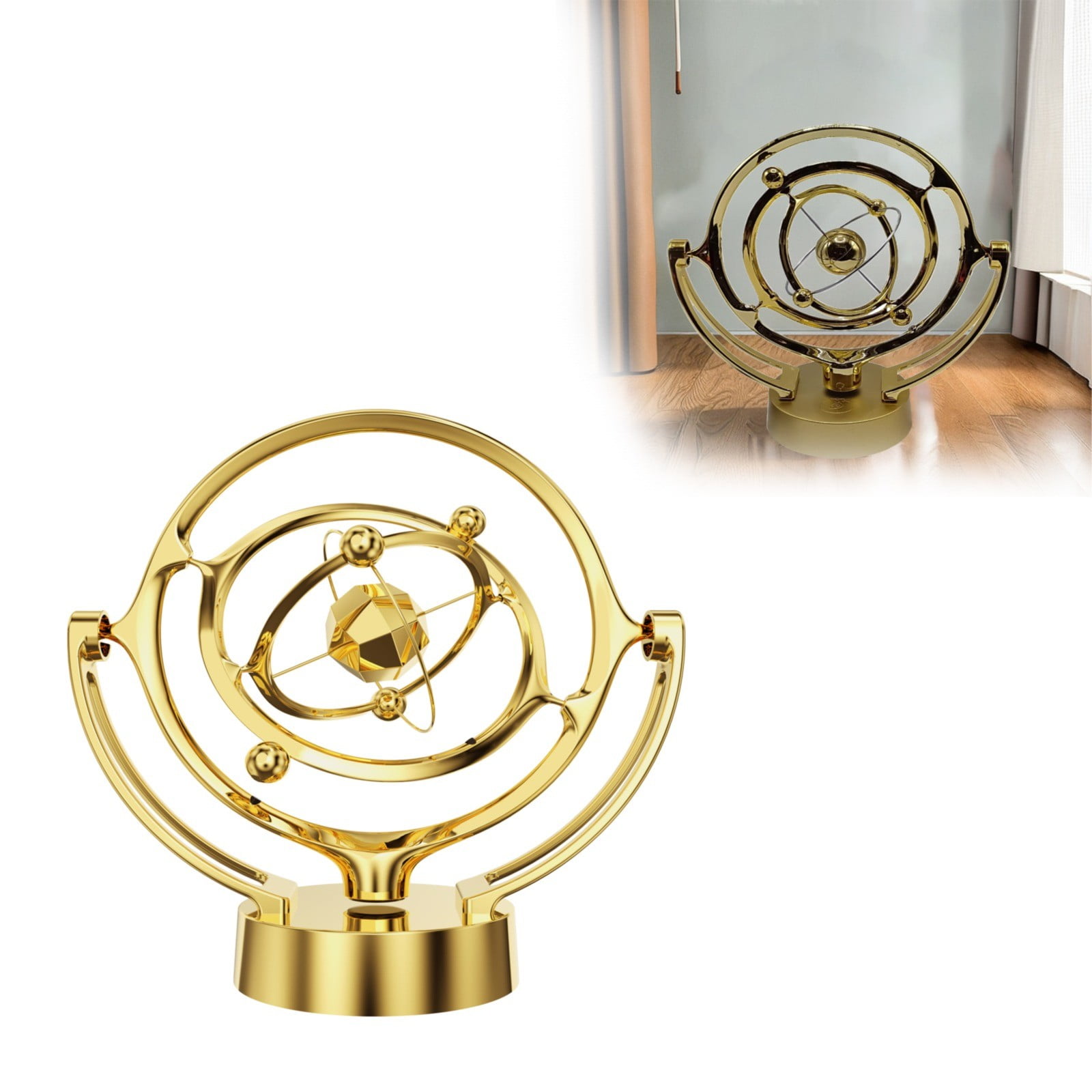 Uikceten Revolving Gadget Perpetual Motion Desk Art Toy Decor New Earth ...