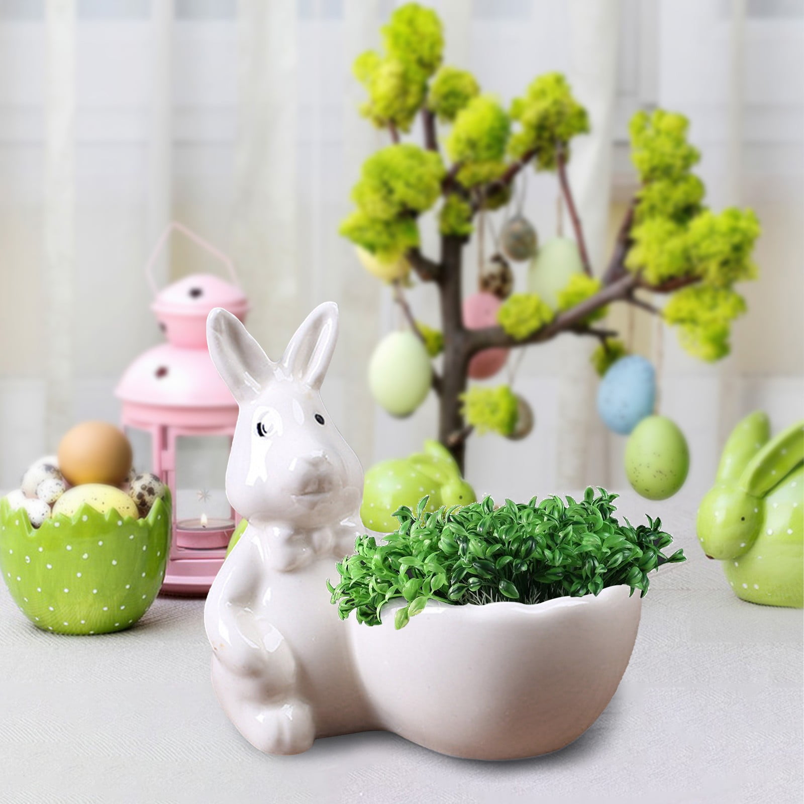 Uikceten Walmart Week Deals Summer Saving Easter Rabbit Mini Ceramic ...