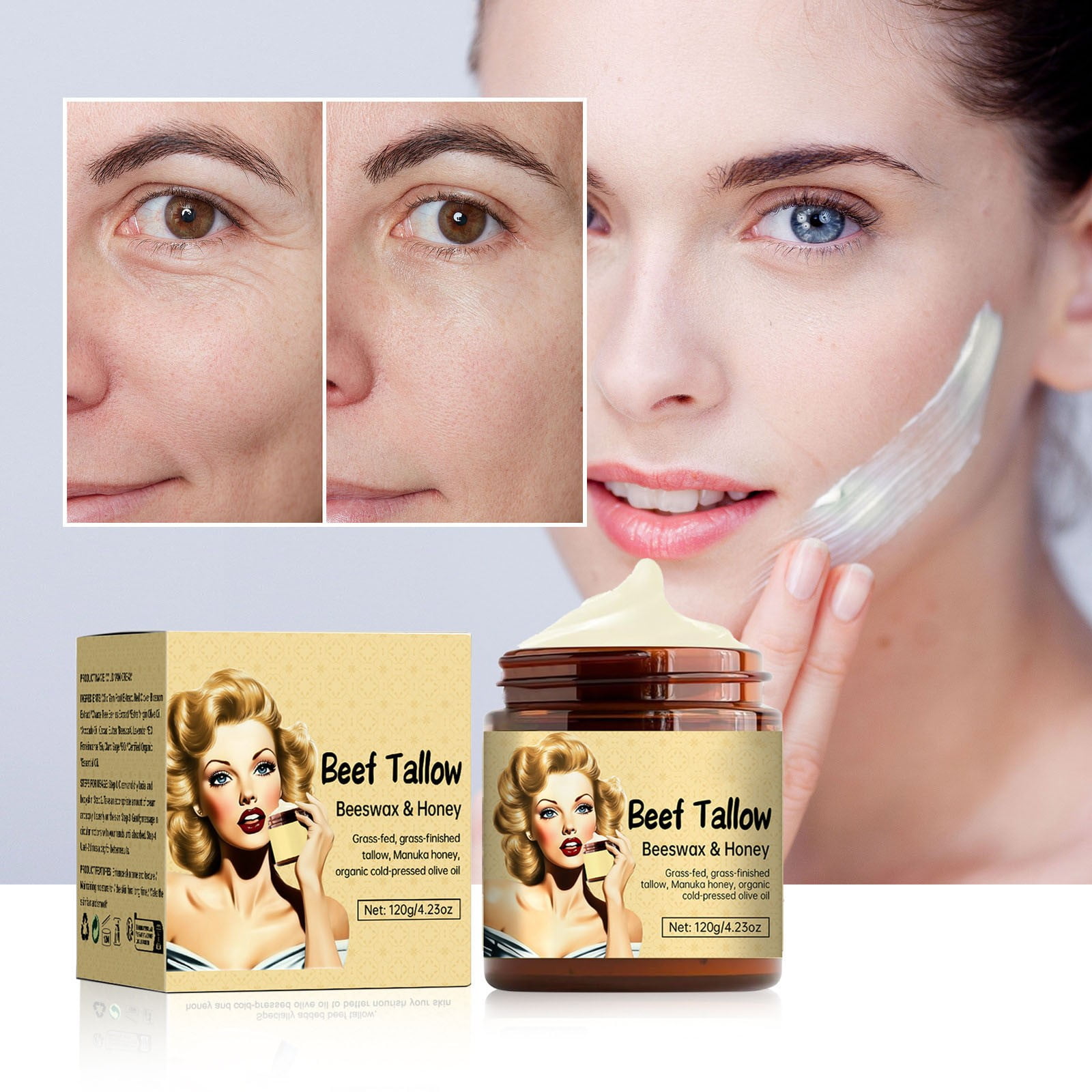 UilinBeauty Tallow Pure Beef Tallow Organic Fed Tallow Wild For Face ...