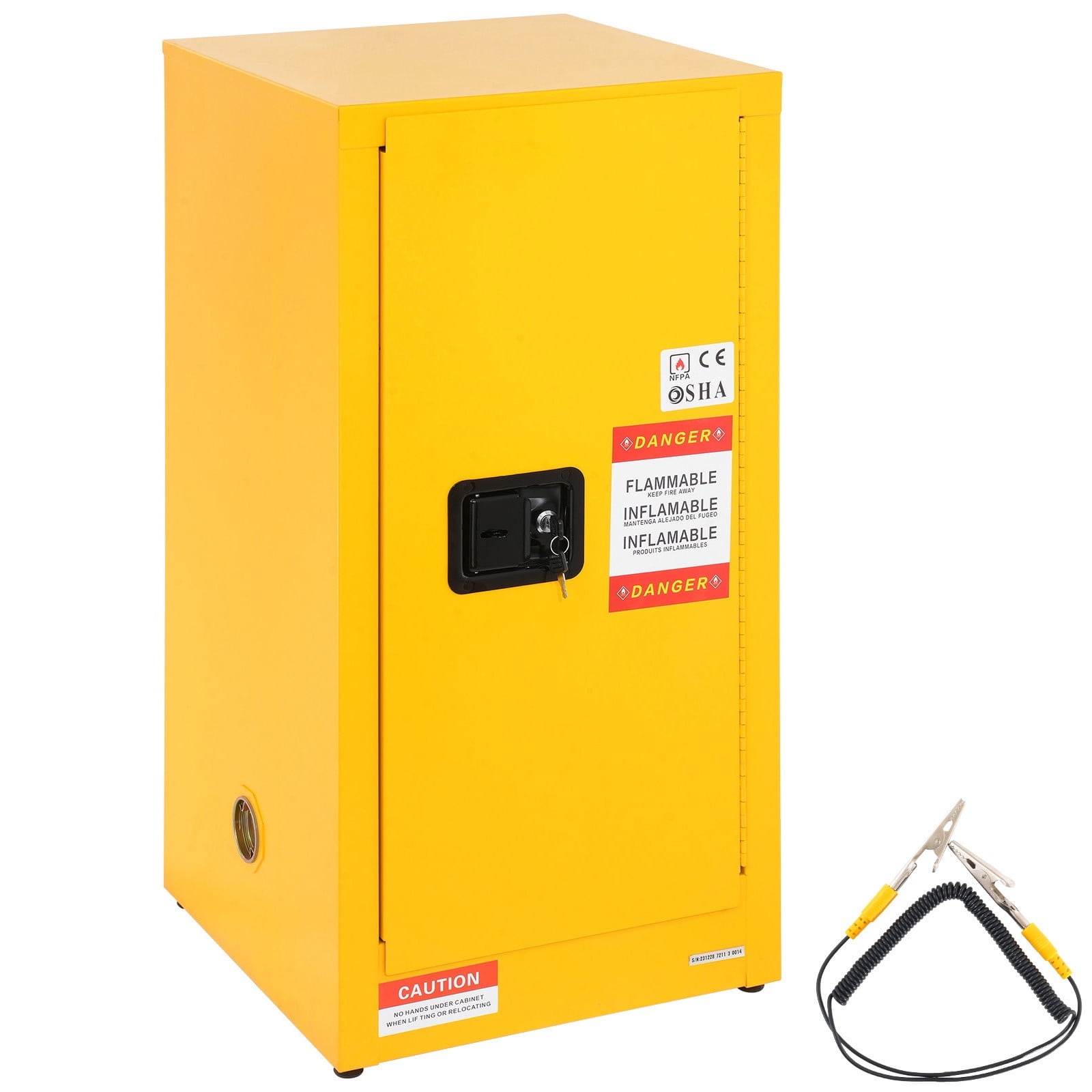 Uimoso 16 Gal Capacity Flammable Storage Cabinet for Flammable Liquids ...