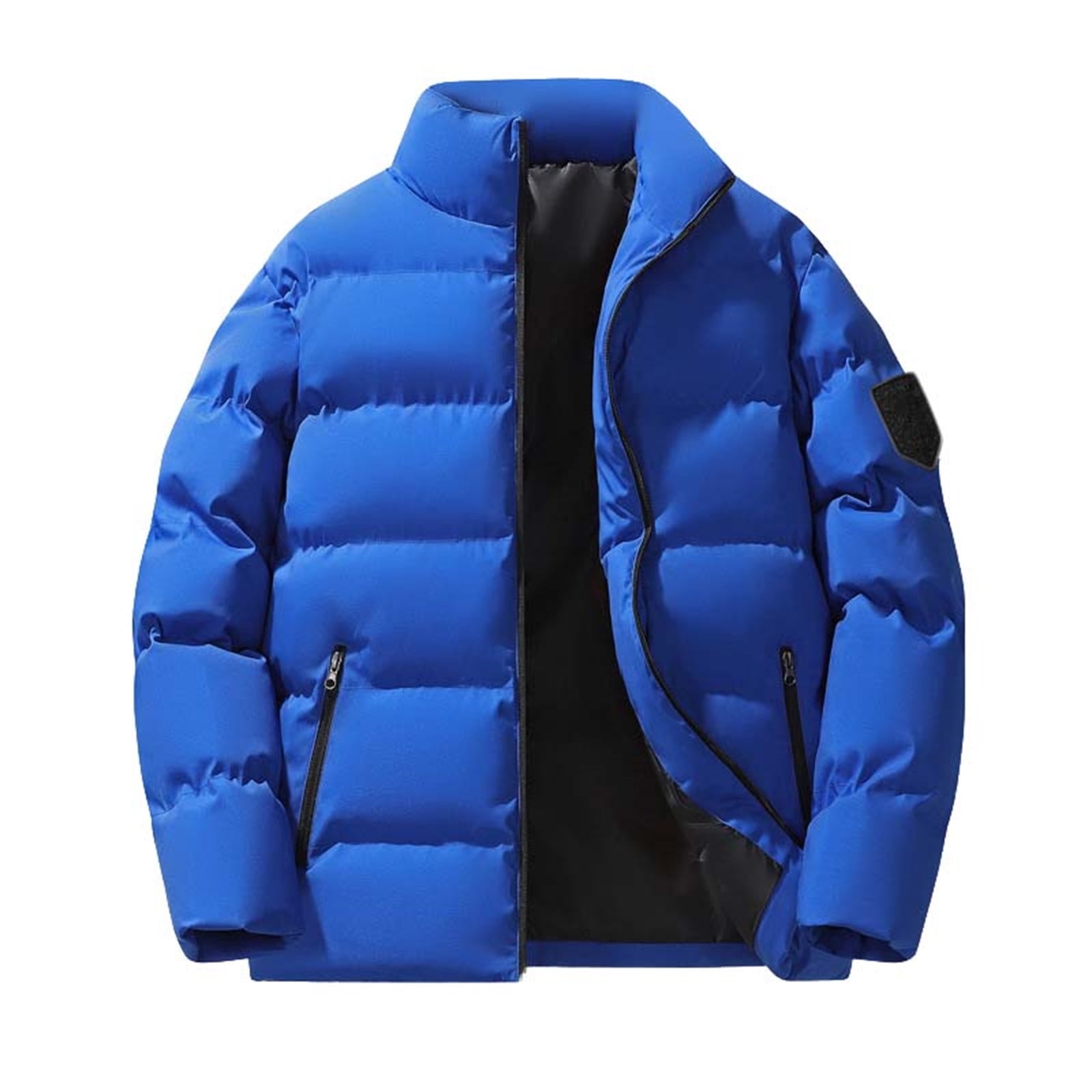 Uinagy Couples Cotton Jacket Puffer Coat Stand Collar Coat - Walmart.com
