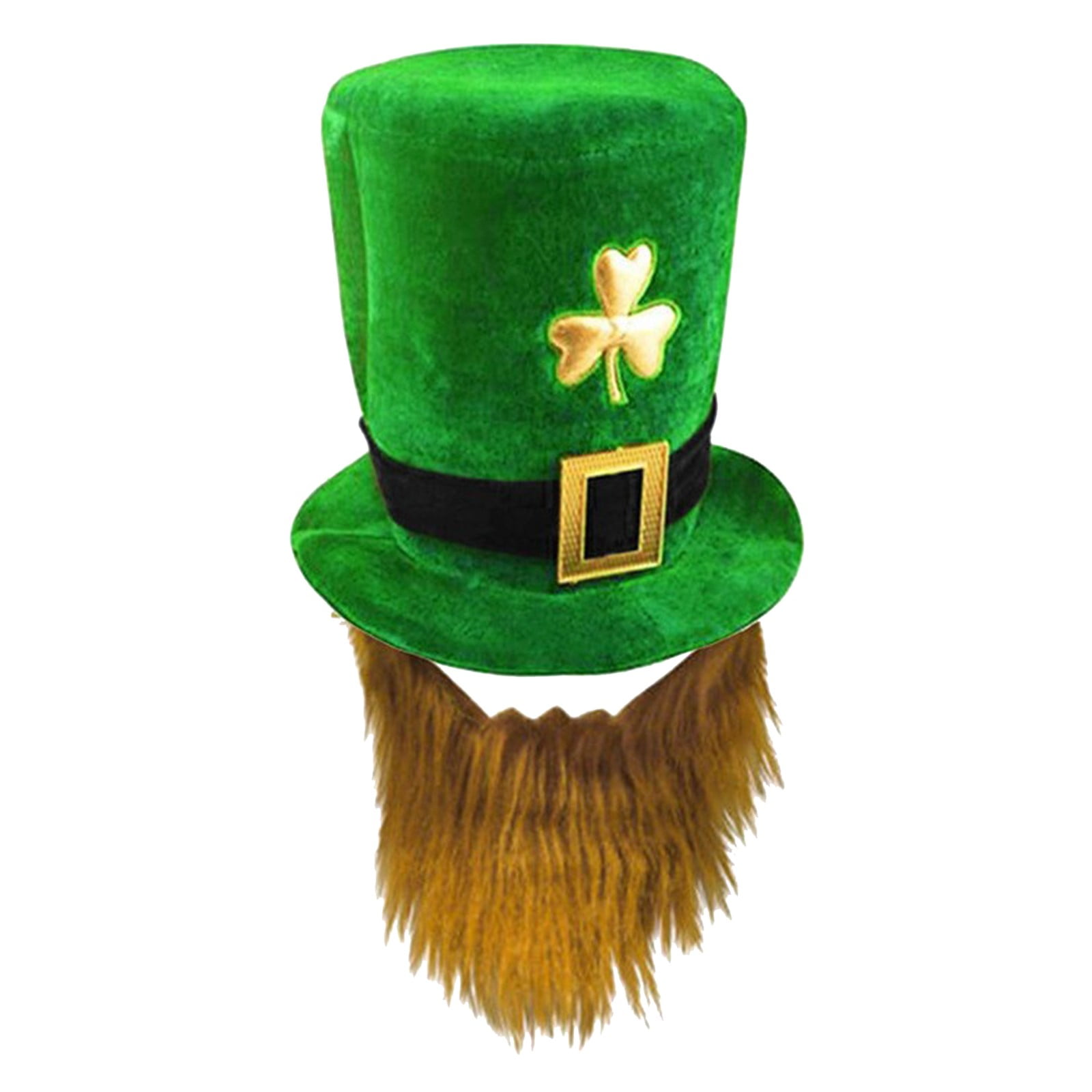 Uinagy Irish Beard Shamrock Hat - Walmart.com