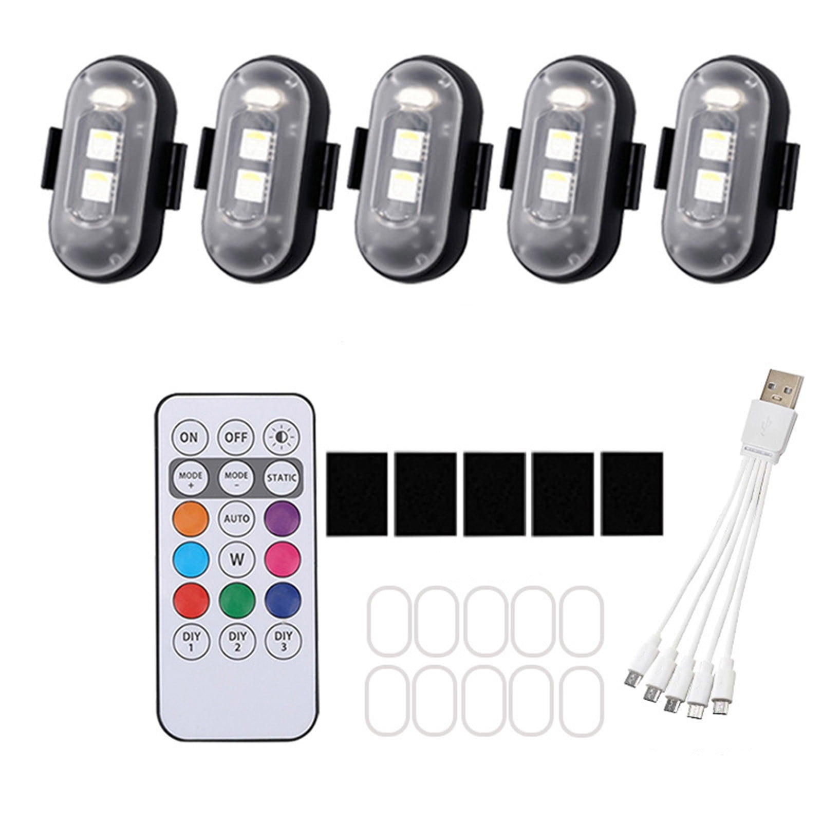 Uinagy Remote Control Multi-Mode Colorful LED Flashing Warning Light ...