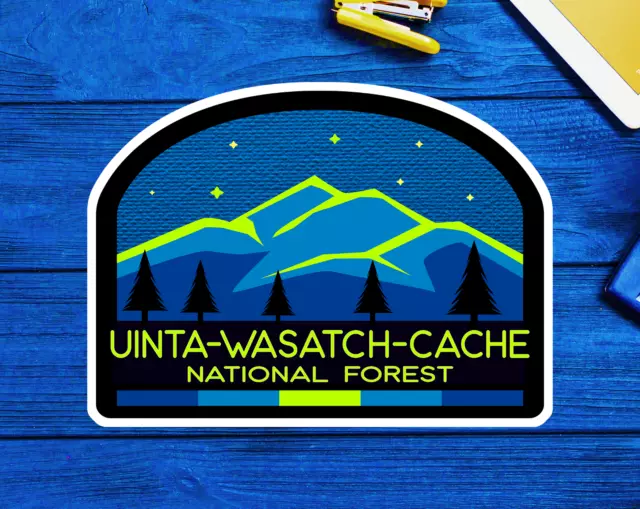 Uinta-Wasatch-Cache National Forest Decal Sticker Utah Idaho Wyoming ...