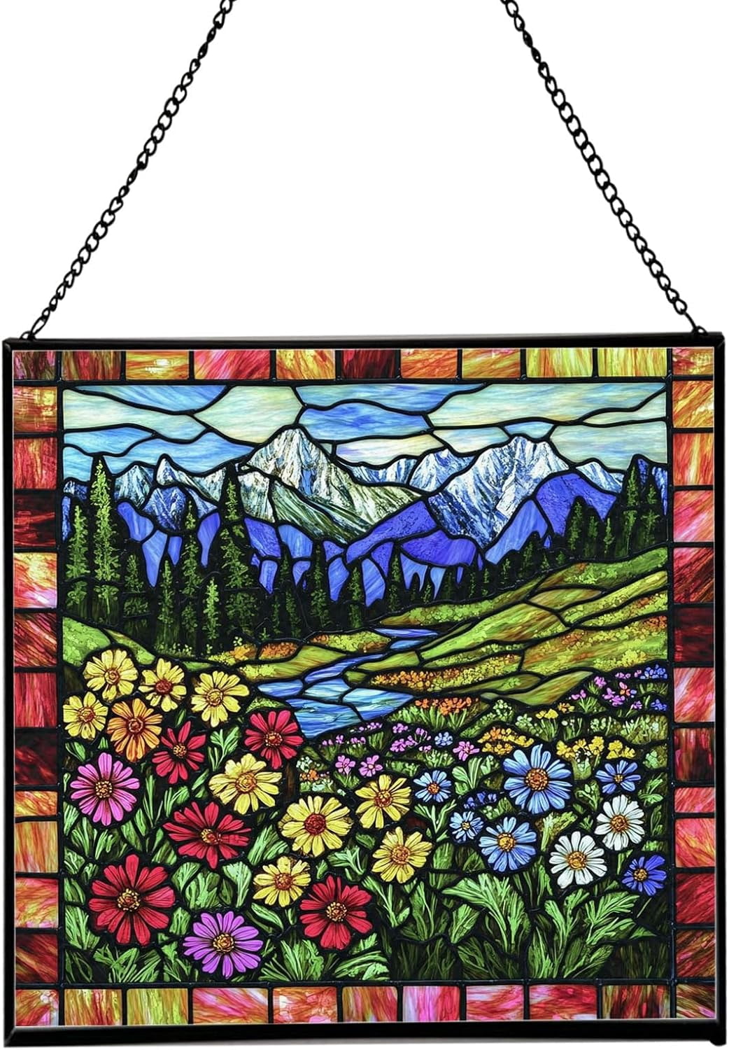 Uinta-Wasatch-Cache National Forest-Utah Landscape Stained Glass ...