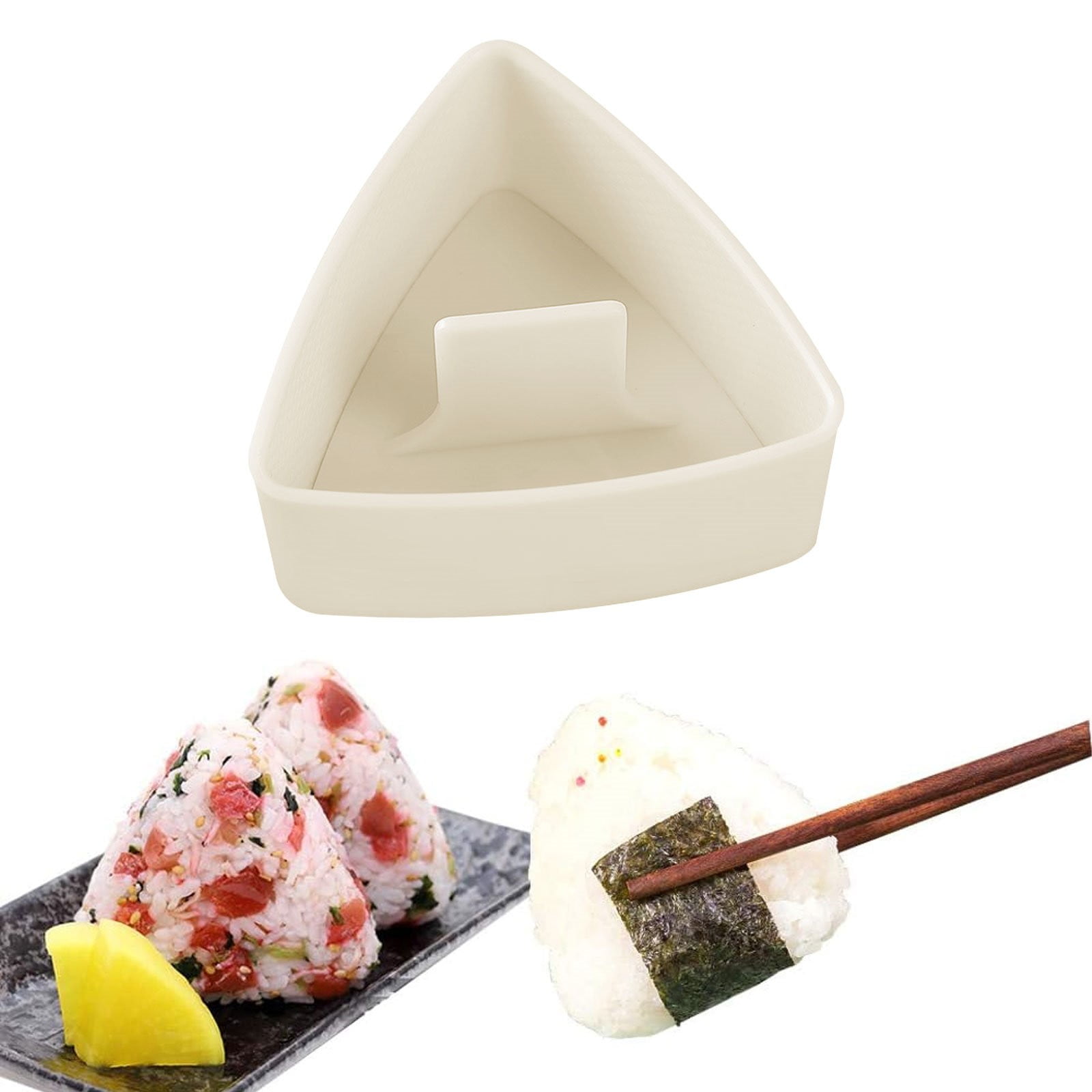 Uioepy Clearance The Triangular Rice Ball Mold Is Beige Household Large ...