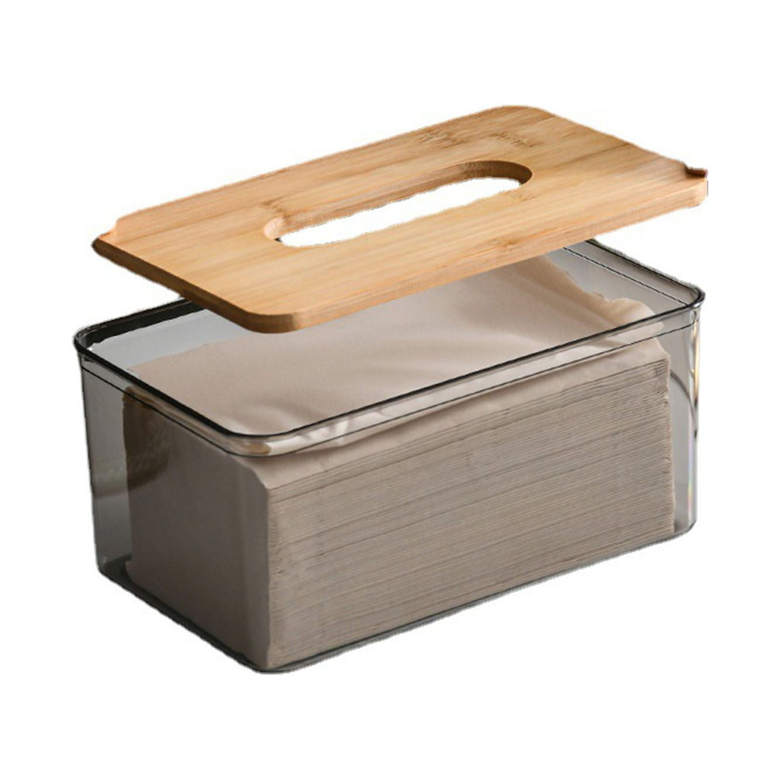 Uioepy Closeout Creative Transparent Tissue Box, Extra-Large Grey ...