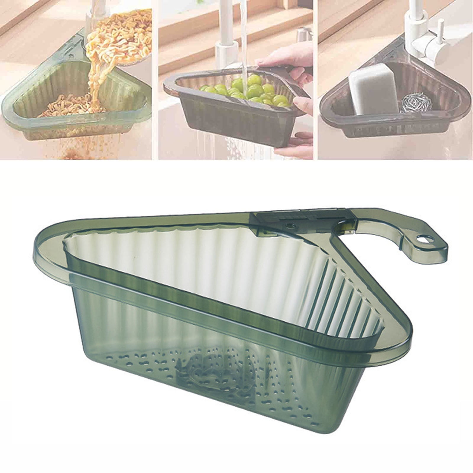 Uioepy Dirt Cheap Triangular Draining Basket Water Trough Storage Rack ...