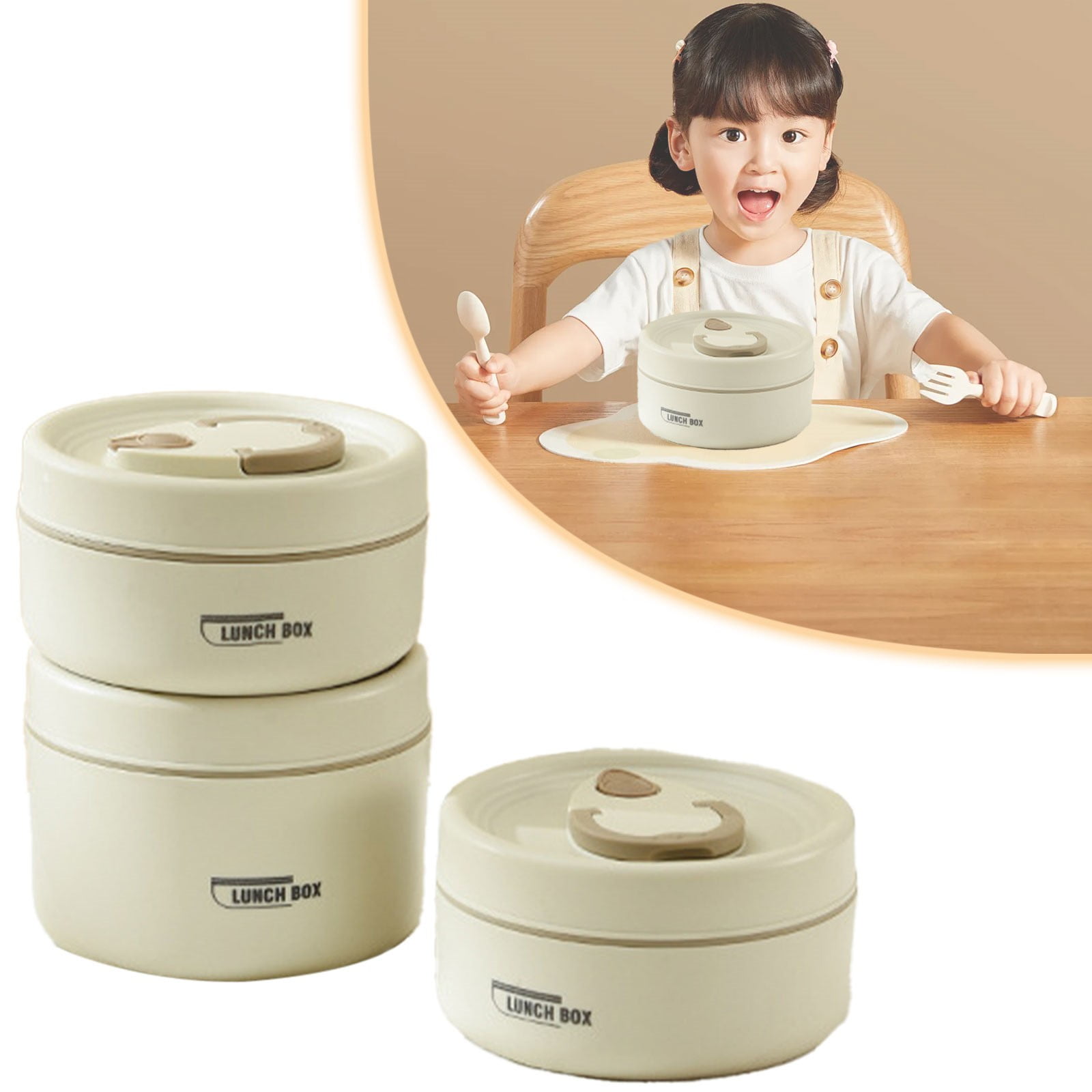 Uioepy Insulated Lunch Box for Work Portable Meal Container with Lid ...