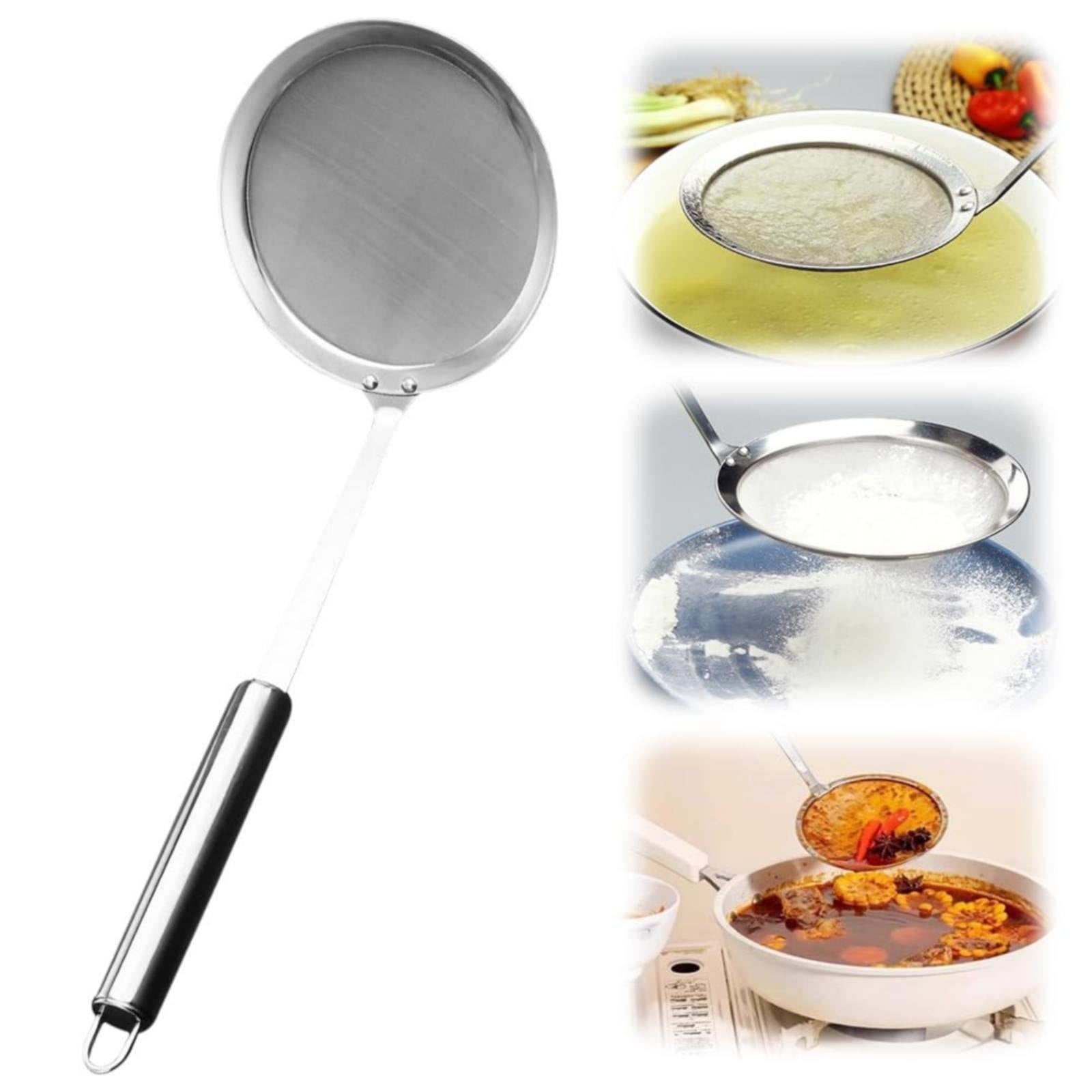 Uioepy Last Chance Fine Mesh Stainless Steel Oil Strainer: 12-Inch Wide ...