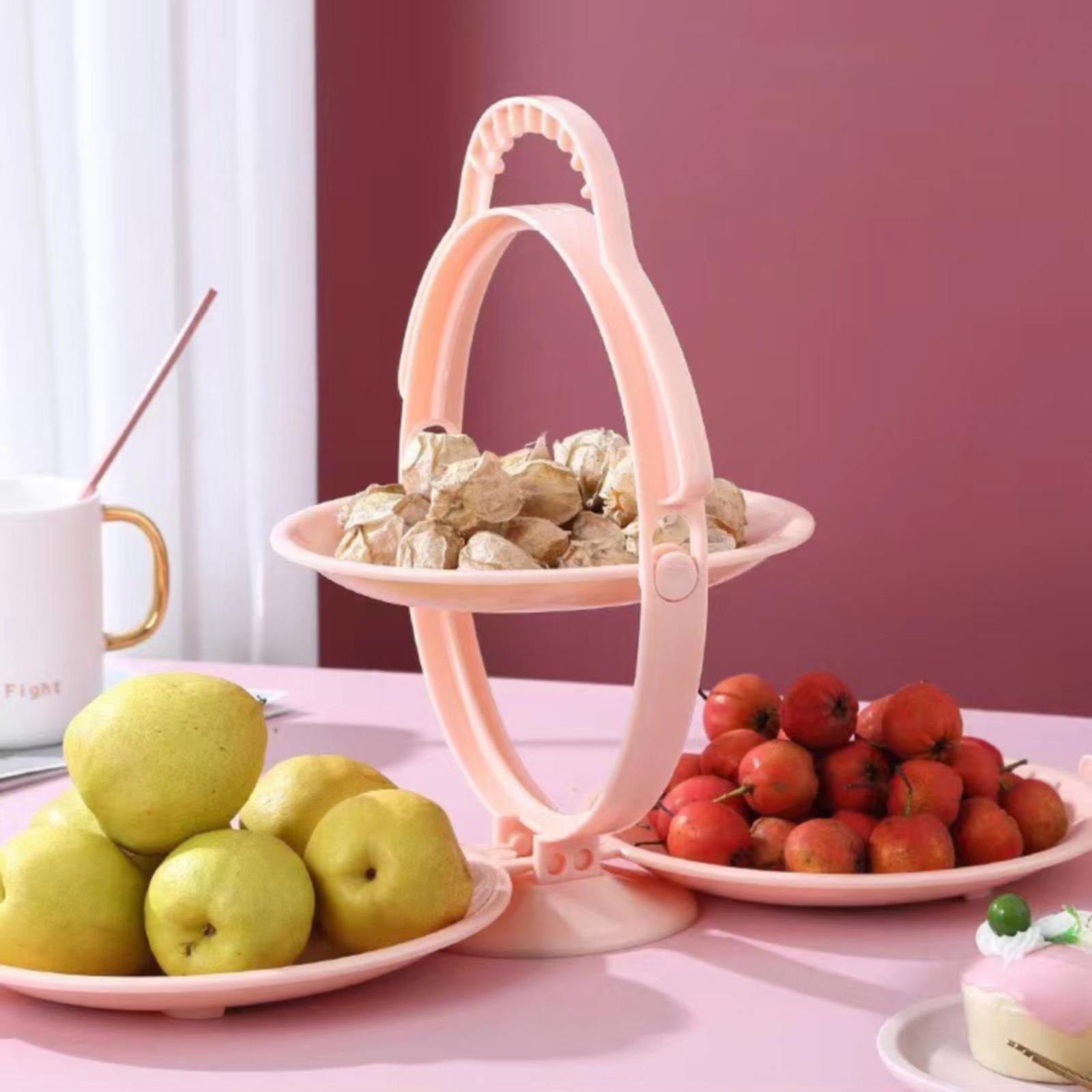 Uioepy Liquidation Foldable Storage Tray B Foldable 3 Layer Fruit ...