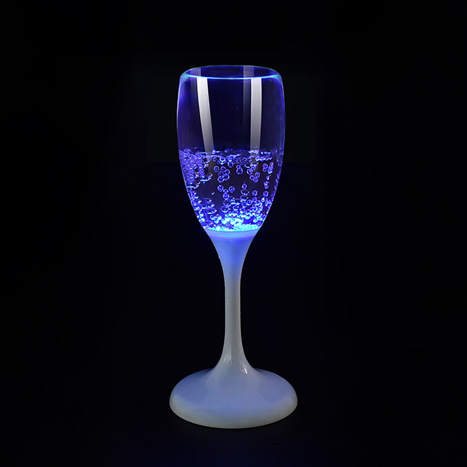 Uioepy Liquidation The Glowing Champagne Glass Is Blue Led Luminous ...