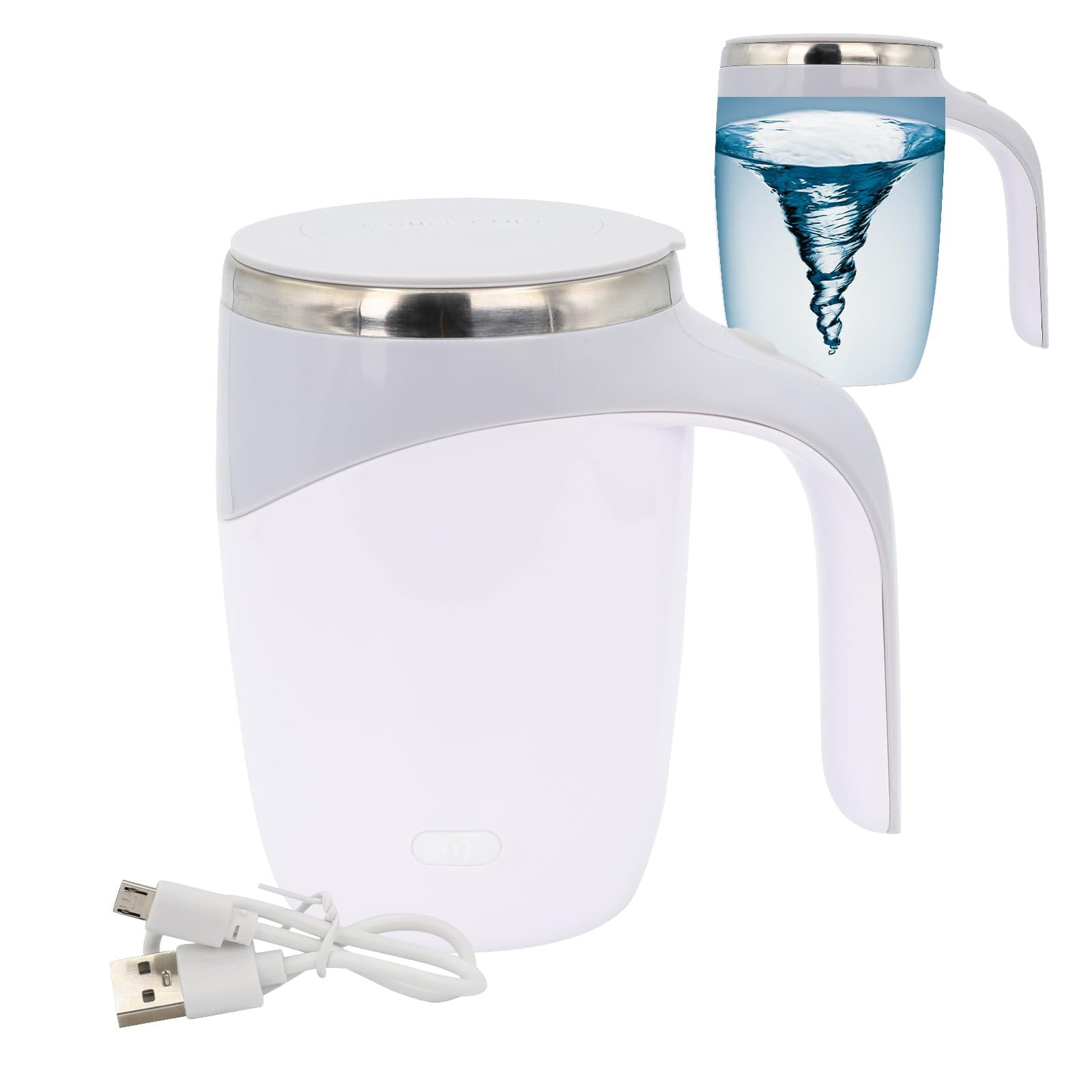 Uioepy Liquidation Magnetic Automatic Self-Stirring Coffee Cup White B ...