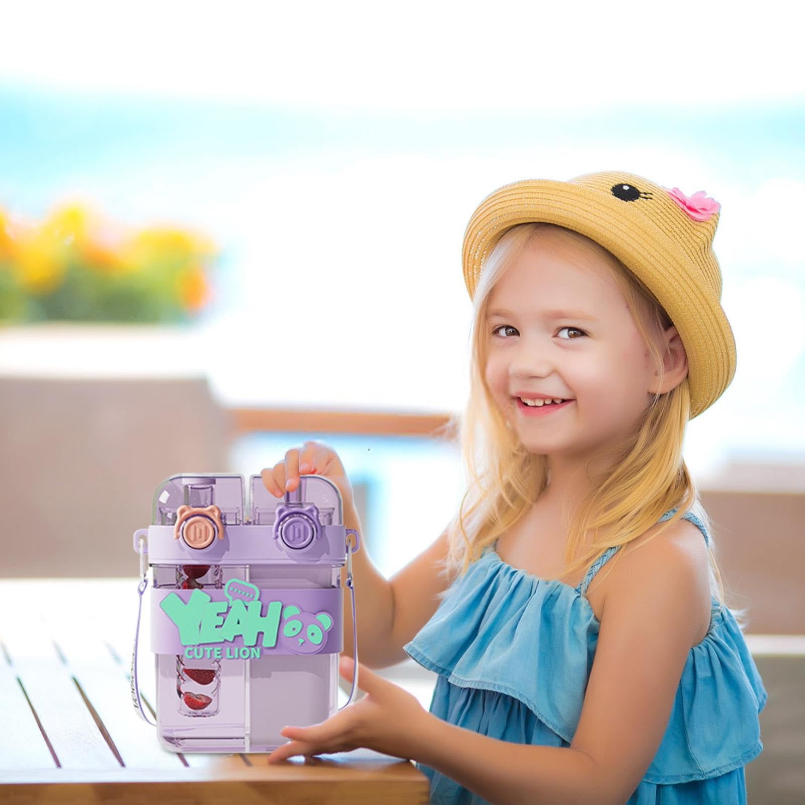 Uioepy Liquidation Purple (3D) Double-Drink Cup With Large Compartments ...