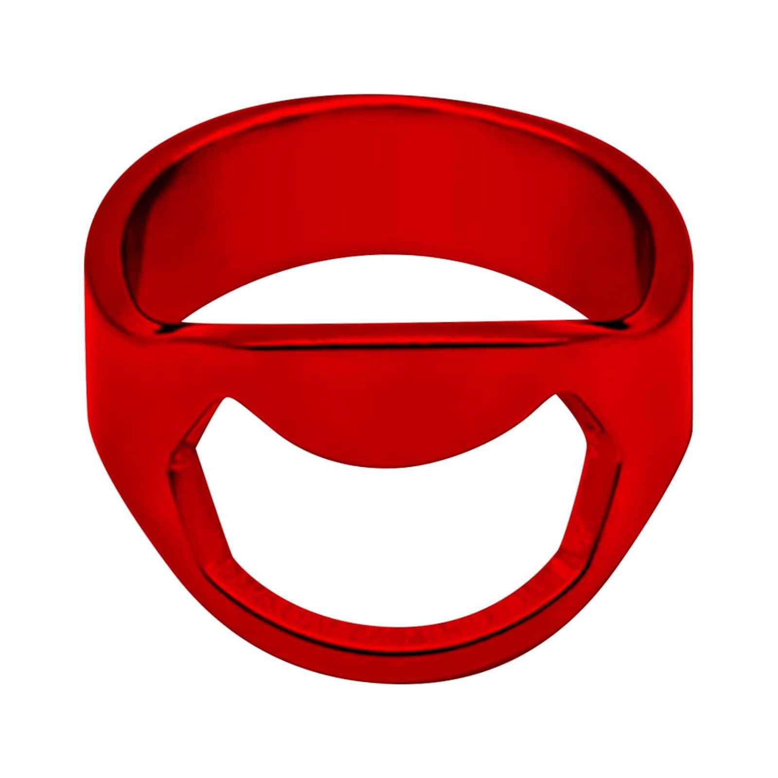 Uioepy Liquidation The Ring Bottle Opener Is Red Stainless Steel Thumb ...